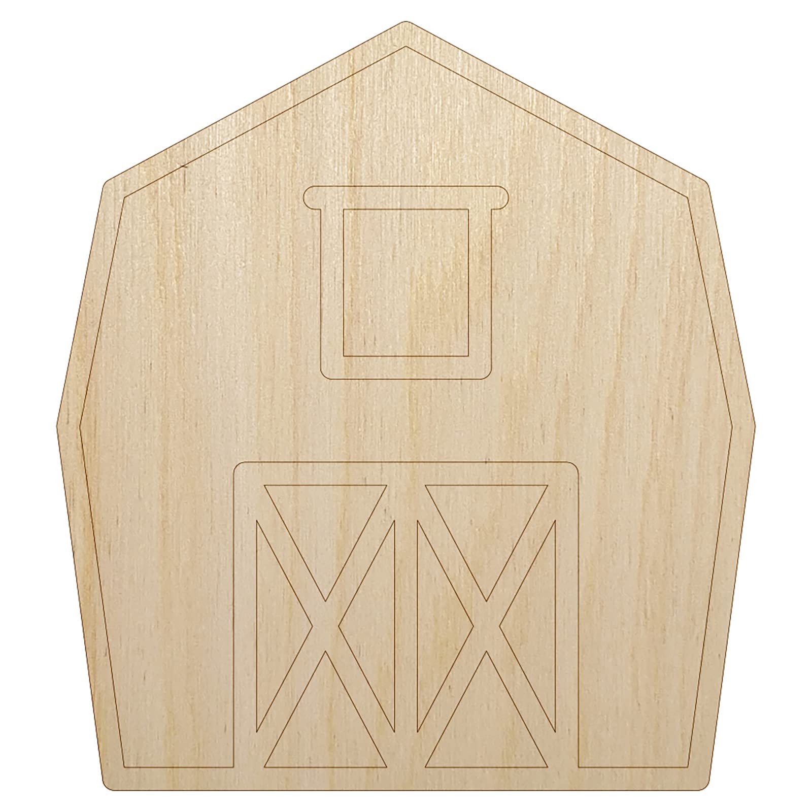 Amazon.com: Barn Doodle Unfinished Wood Shape Piece Cutout for DIY ...