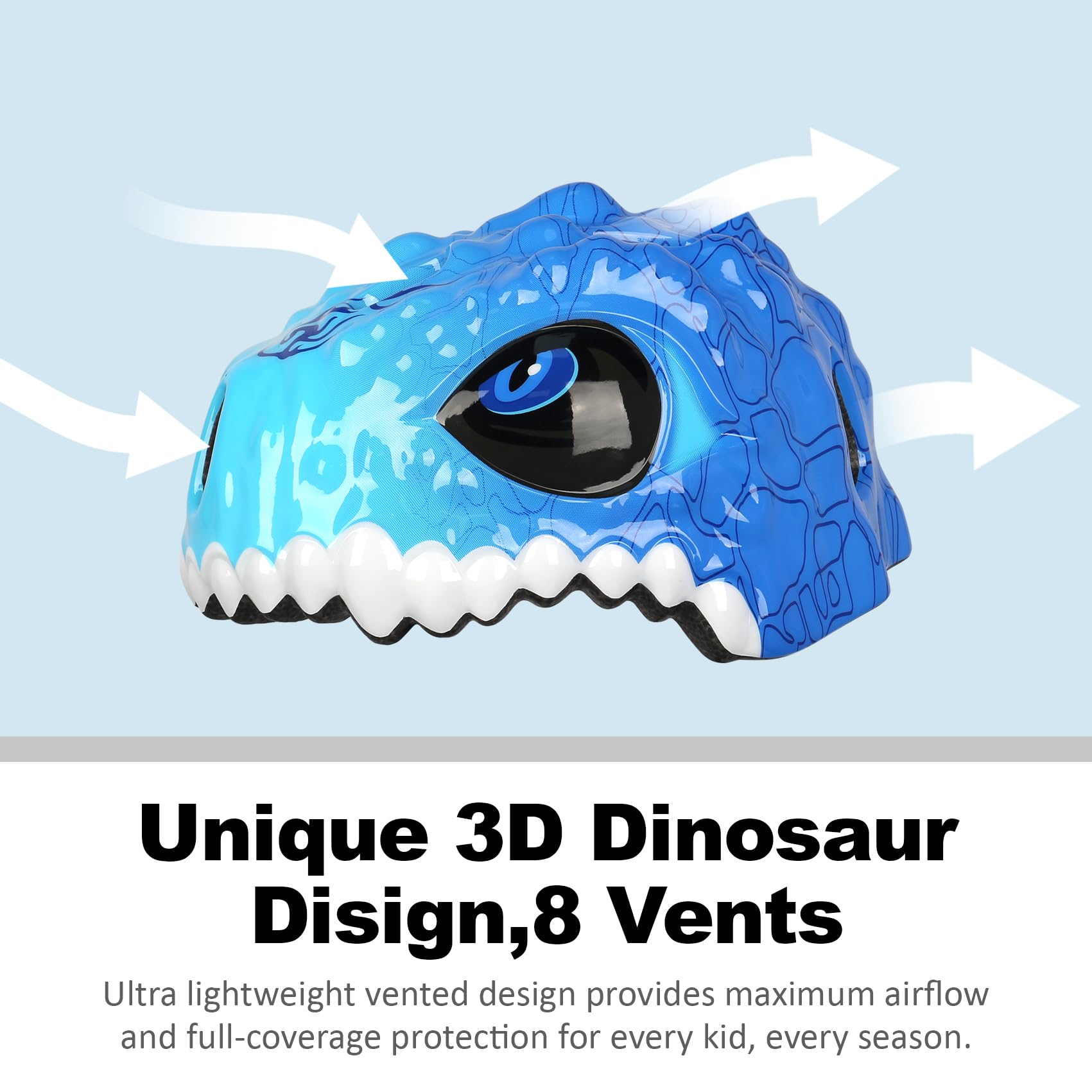 Snapklik.com : Toddler Kids Bike Helmet,3D Dinosaur Helmets For Boys ...