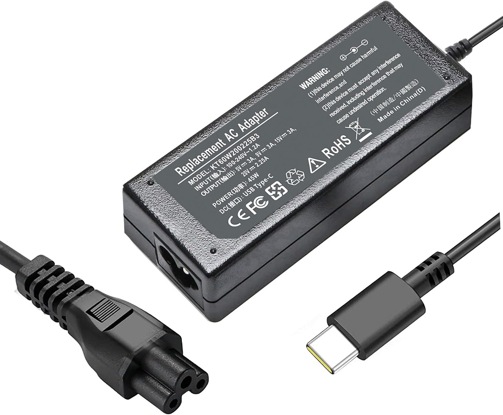 Amazon.com: Replacement 130W Dell Laptop Charger USB C for Dell XPS 15 ...