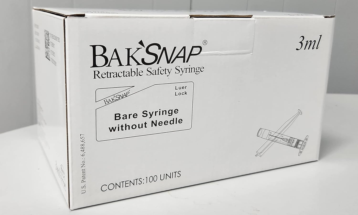 Amazon.com: Duopross Meditech Corp BakSnap Luer Lock Retractable Safety ...