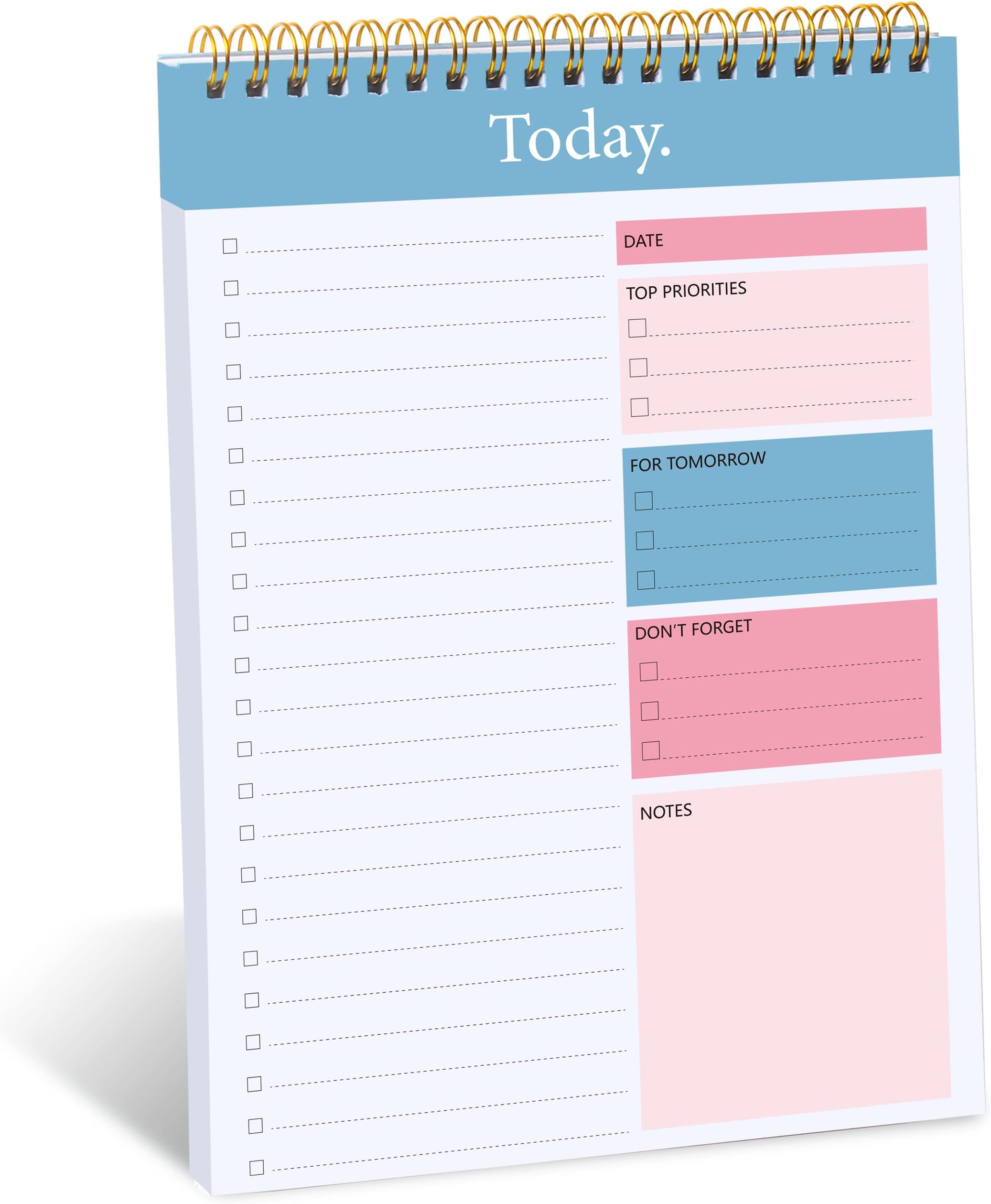 Amazon.com : Undated Daily To Do Notebook - Planner Notepad List 6.5x8 ...