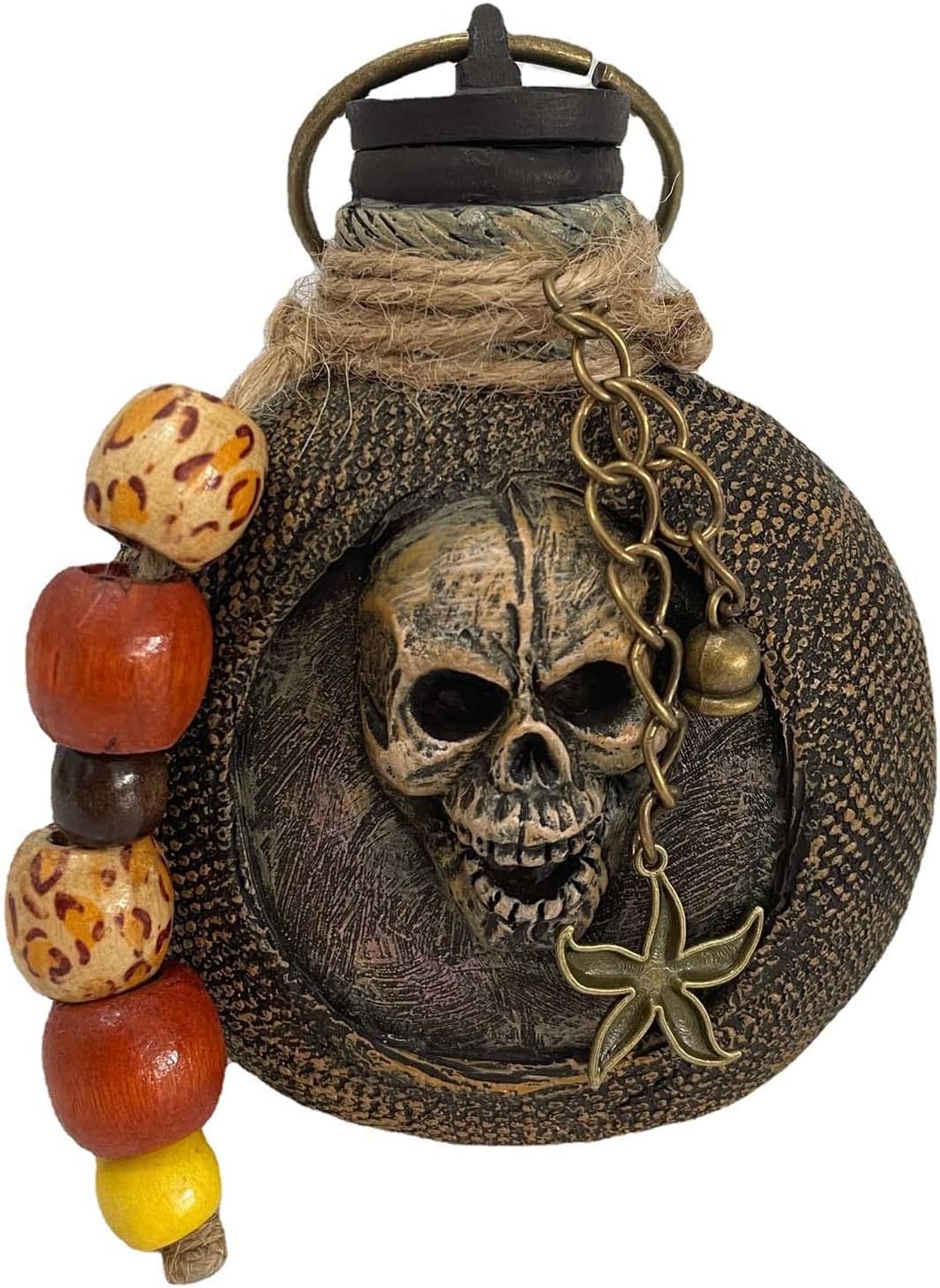 Amazon.com: SYlive Halloween Skull Pirate Rum Bottle Ornament ...
