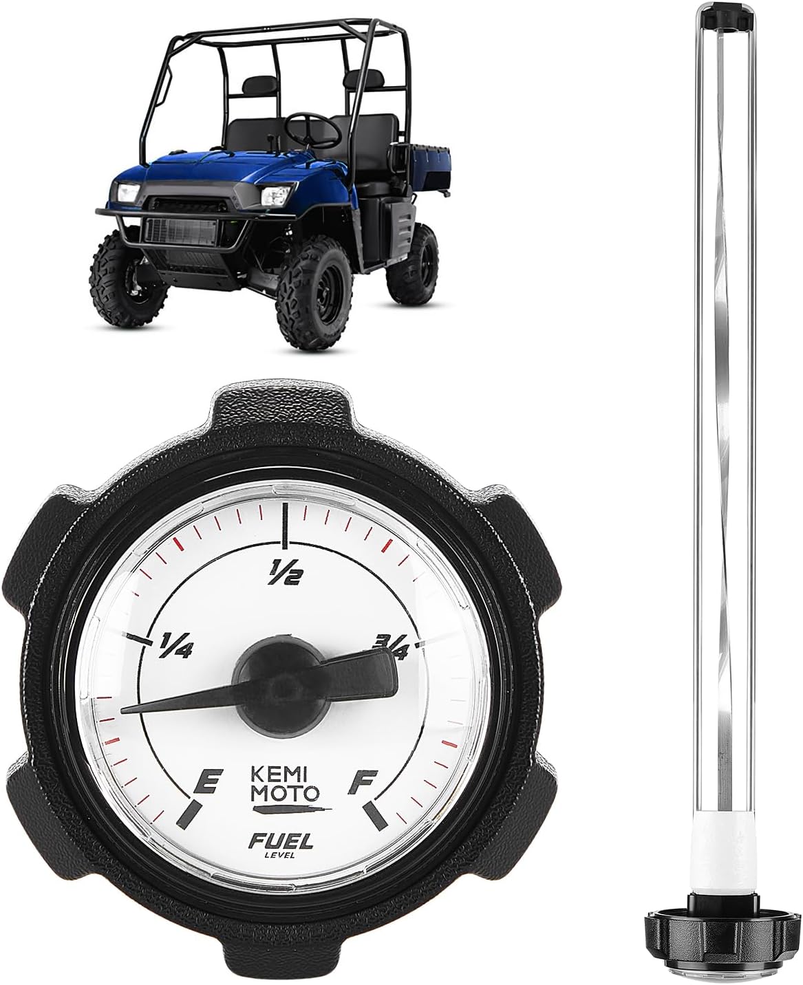Amazon.com: KEMIMOTO UTV Fuel Cap with Upgraded Gauge Compatible with ...