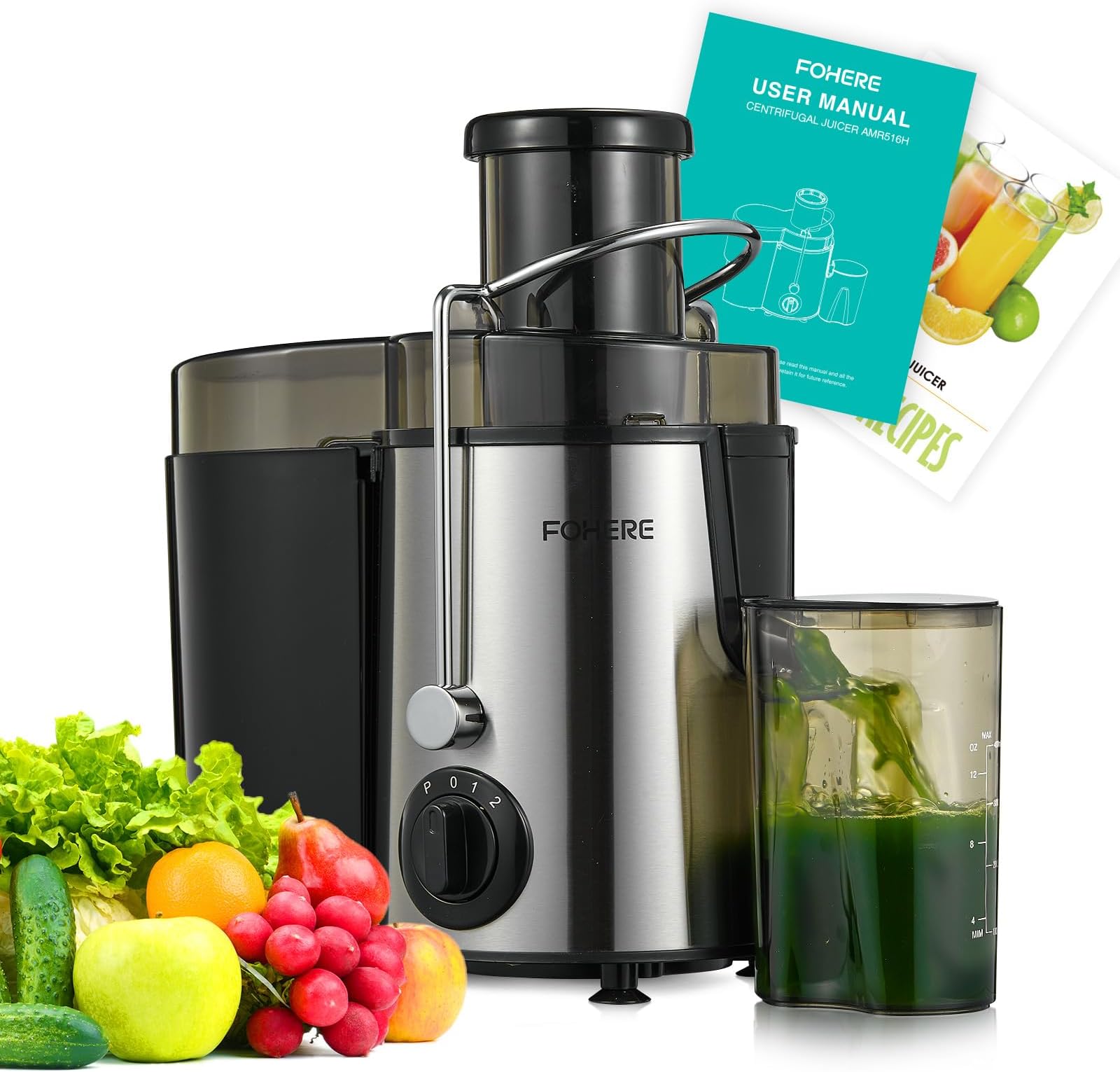 Amazon.com: Ultrean Juicer Machine, 800w Juicer with Big Mouth 3” Feed ...
