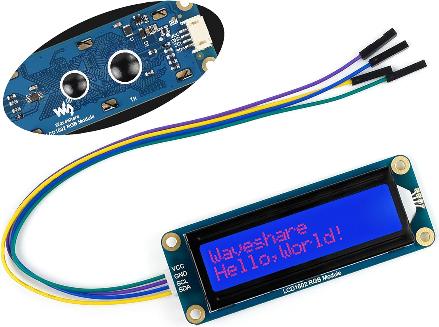 Bicool LCD1602 RGB Display Module 16x2 Characters 16 Millions RGB ...