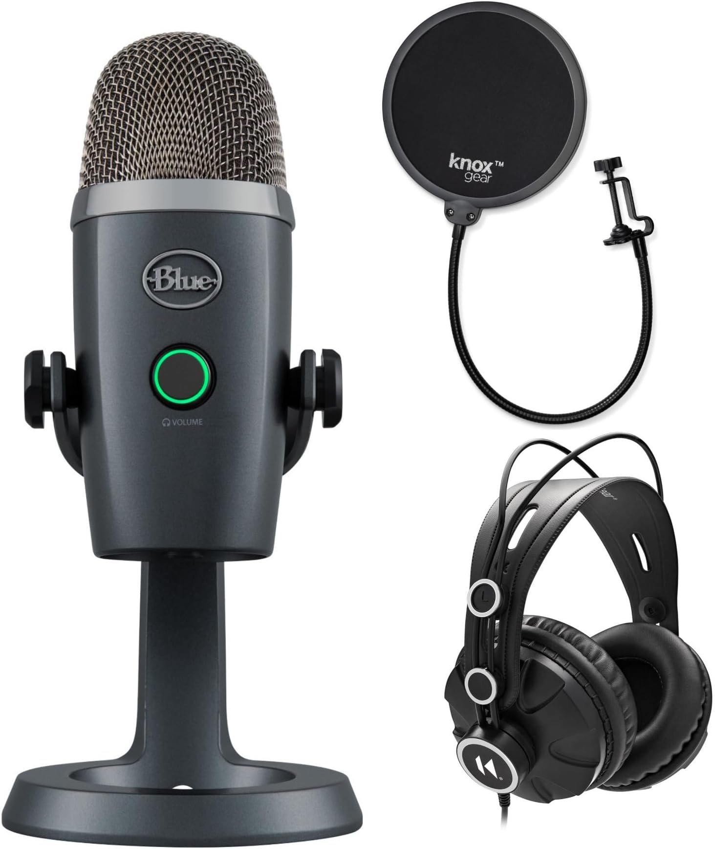 Amazon.com: Blue Microphones Yeti USB Microphone (White Mist) Bundle ...