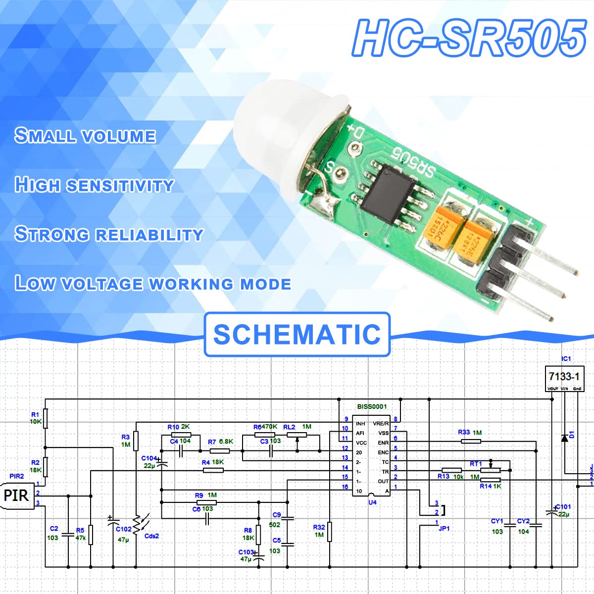 Snapklik.com : DAOKAI HC-SR505 Human Motion Sensor Module Mini Infrared ...