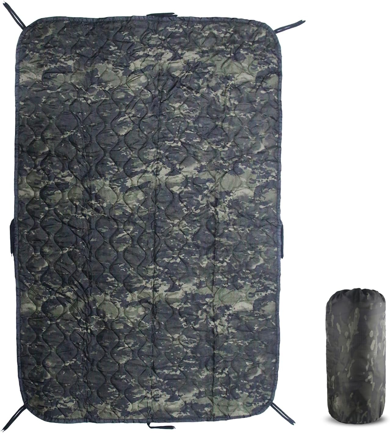 Amazon.com: Military Woobie Blanket Thermal Insulated Poncho Liner ...