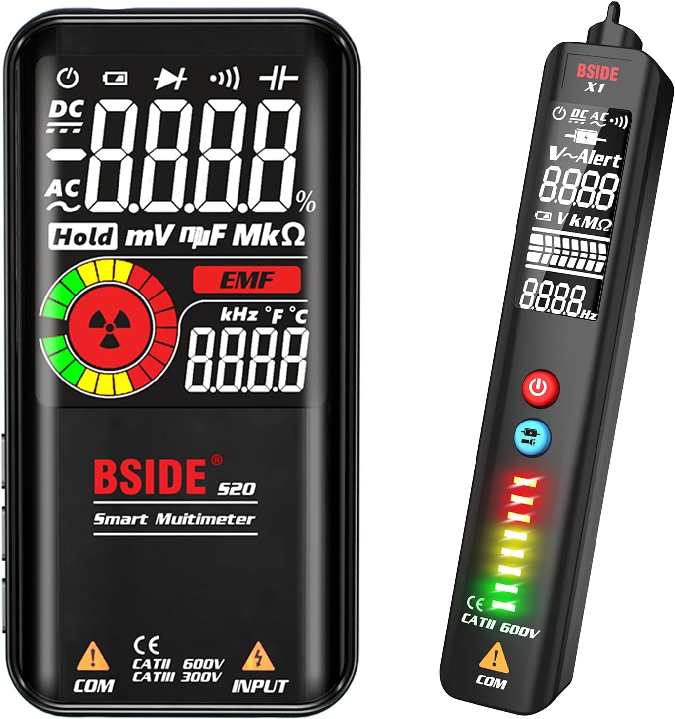 KS Tools 150.1765 Automatik Digital-Multimeter inkl. Prüfspitzen, Rot ...