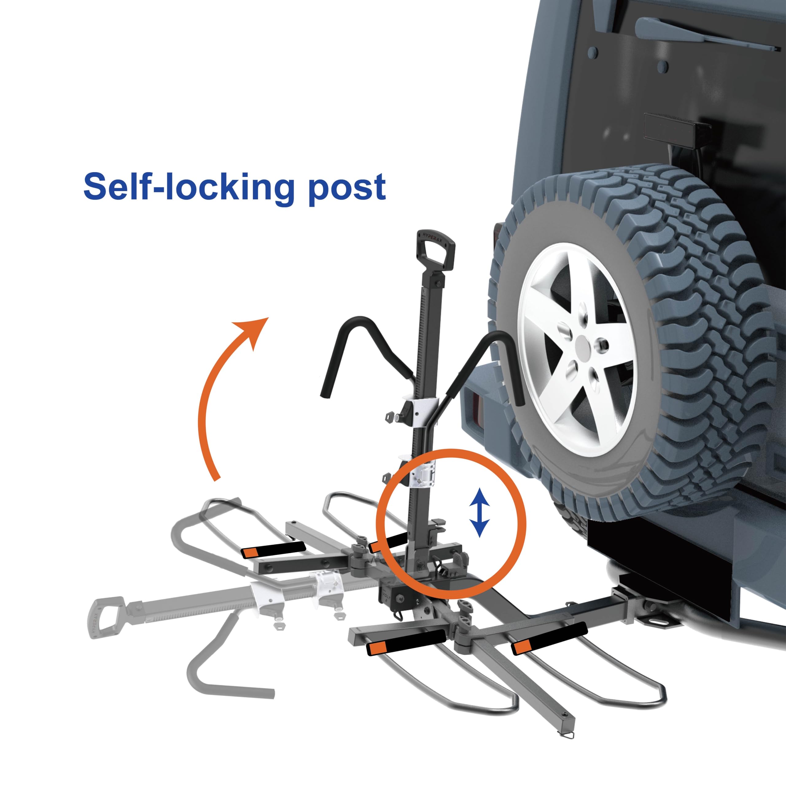 Snapklik.com : HYPERAX 2024 Volt 2 LHB -E Bike Hitch Mounted Platform ...