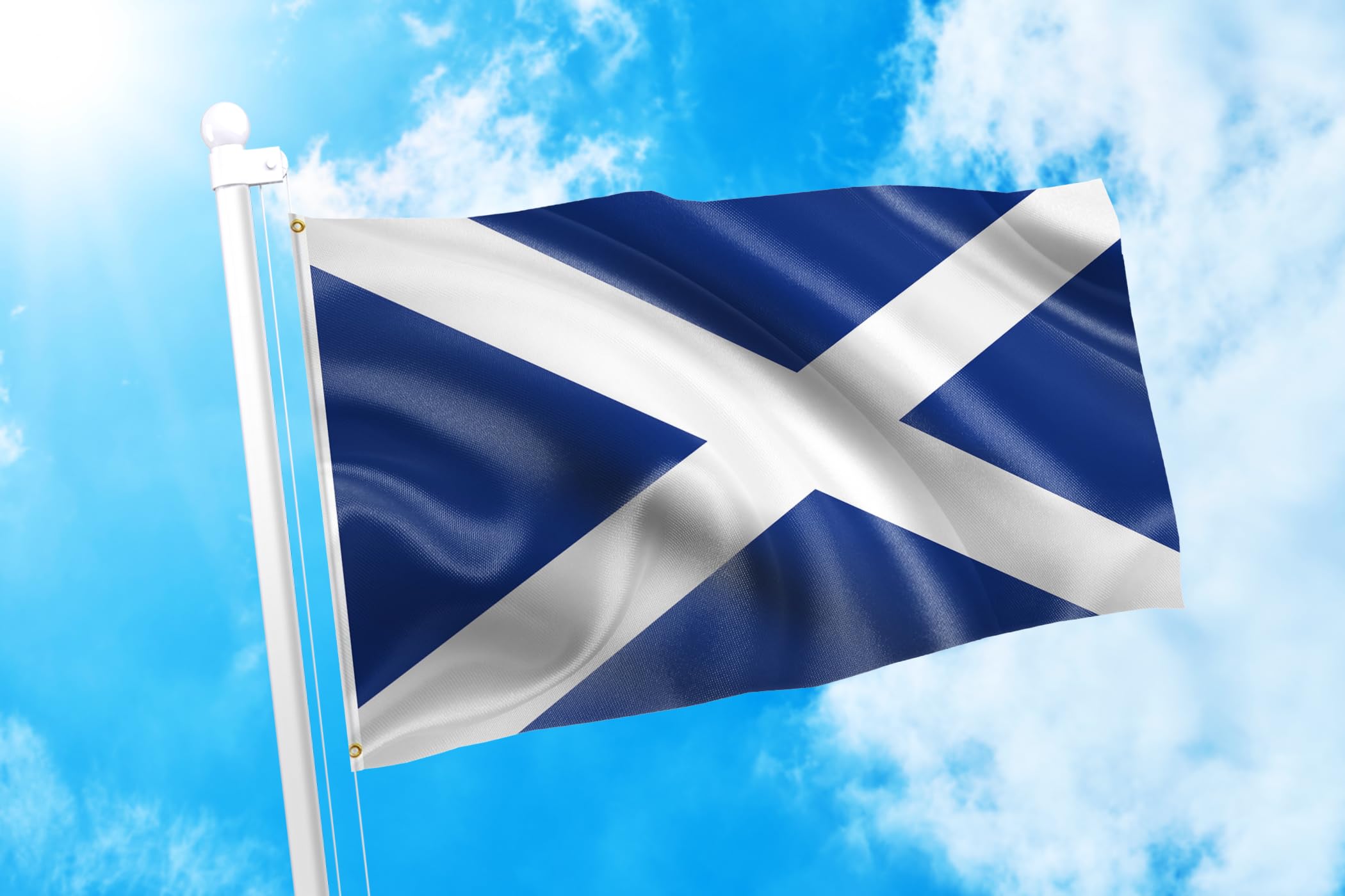 Scottish Flag Scotland St Andrew Cross Bumper Sticker Flag Matrix 0963