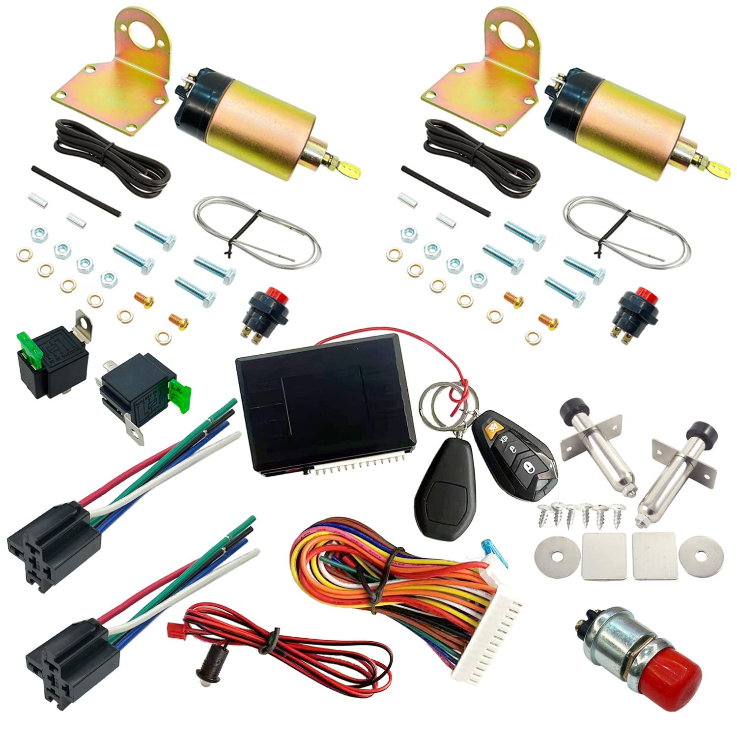 Snapklik.com : Two Door Shaved Door Handle Kit For Street Rat Hot Rod