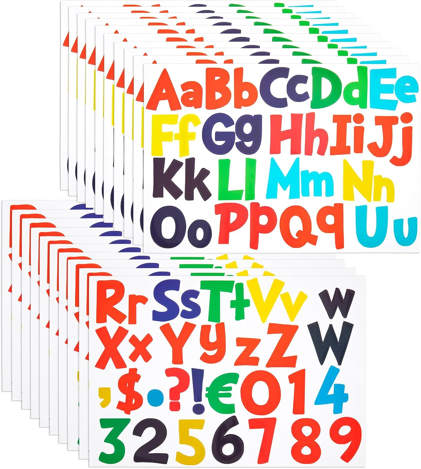 Amazon.com: 680 Pieces 2 Inch Colorful Large Letter Stickers, Self ...