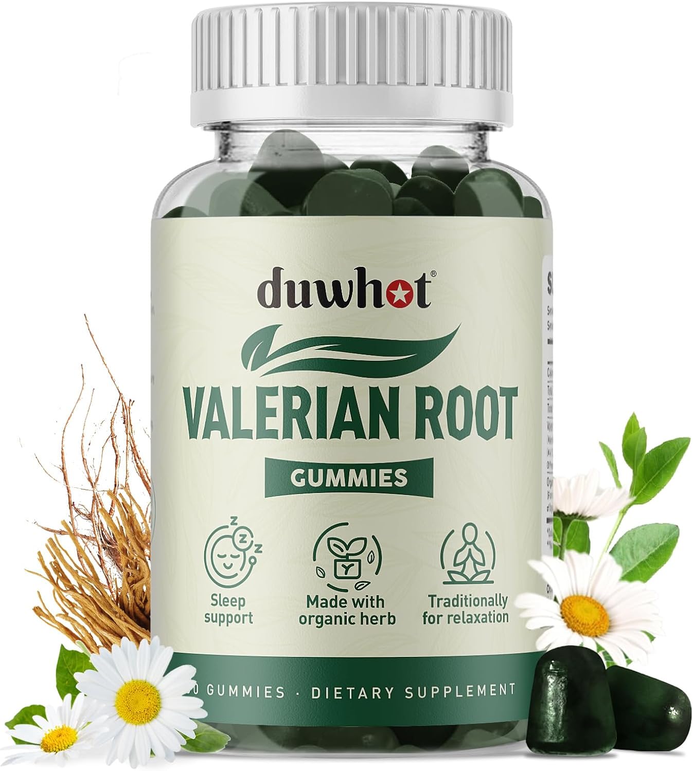 Amazon.com: duwhot Valerian Root Gummies, Support Natural Sleep ...