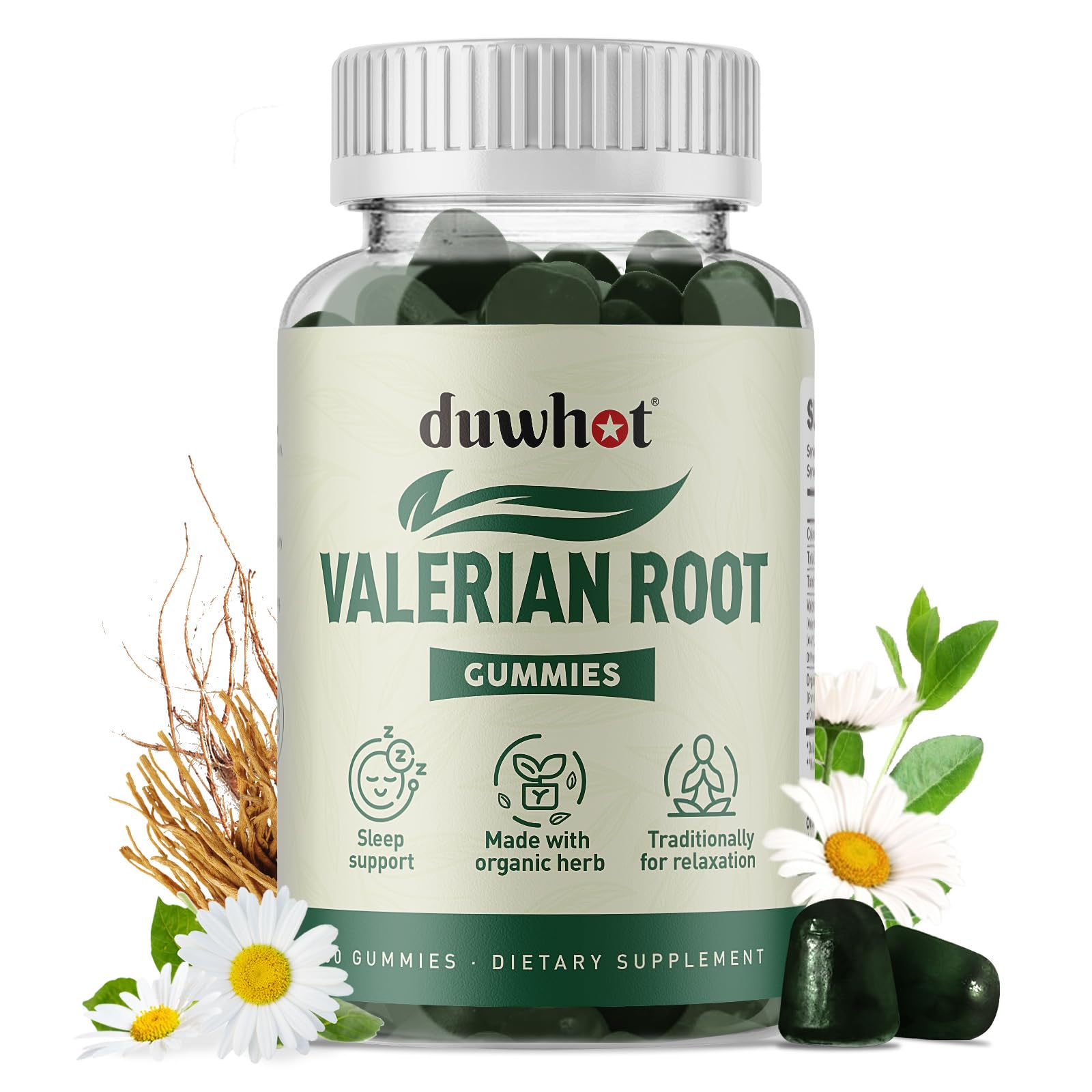 Amazon.com: duwhot Valerian Root Gummies（1600mg/Serving）, Support ...