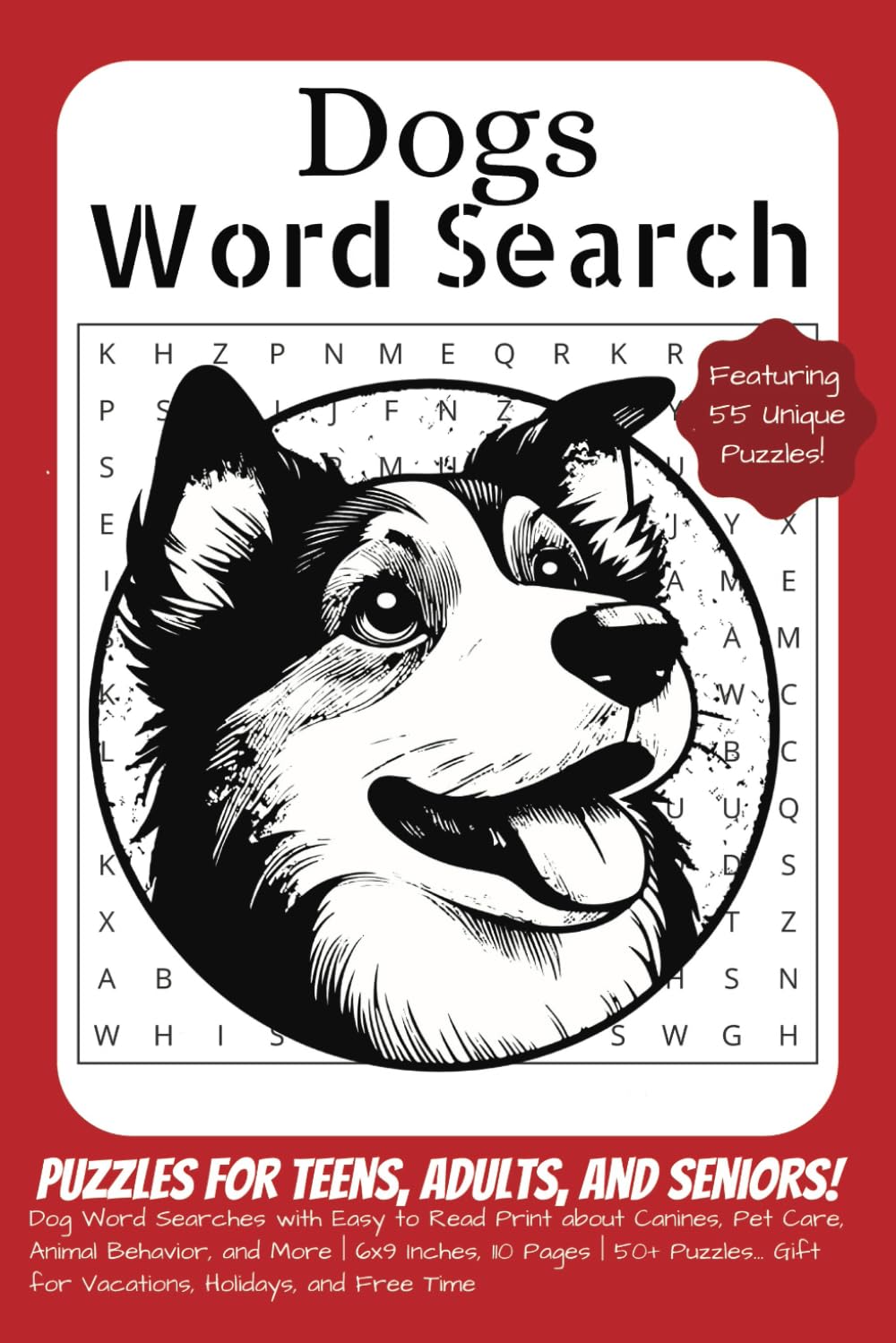 Dogs Word Search Puzzle Book: Dog Word Searches with Easy to Read Print ...