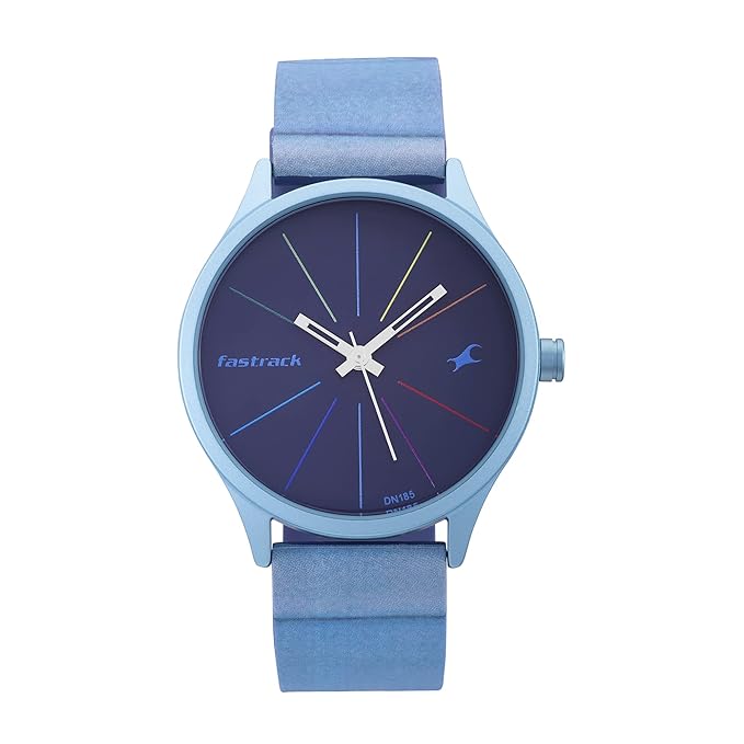 Fastrack Topicals Quartz Analog Blue Dial Silicone Strap Unisex Watch ...
