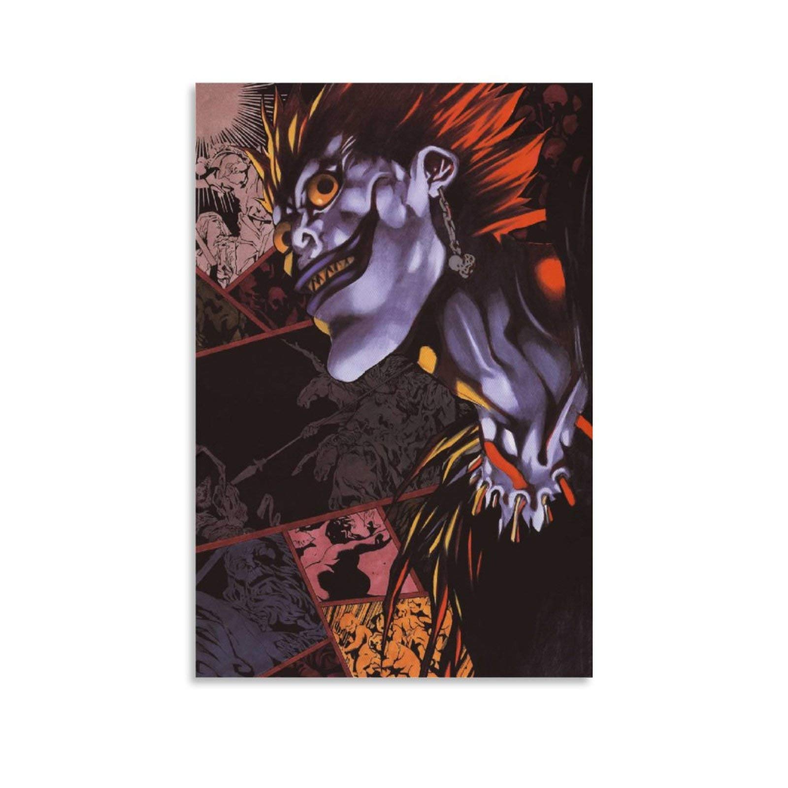 Death Note Ryuk Drawings Leinwandbild Death Note Light And Ryuk