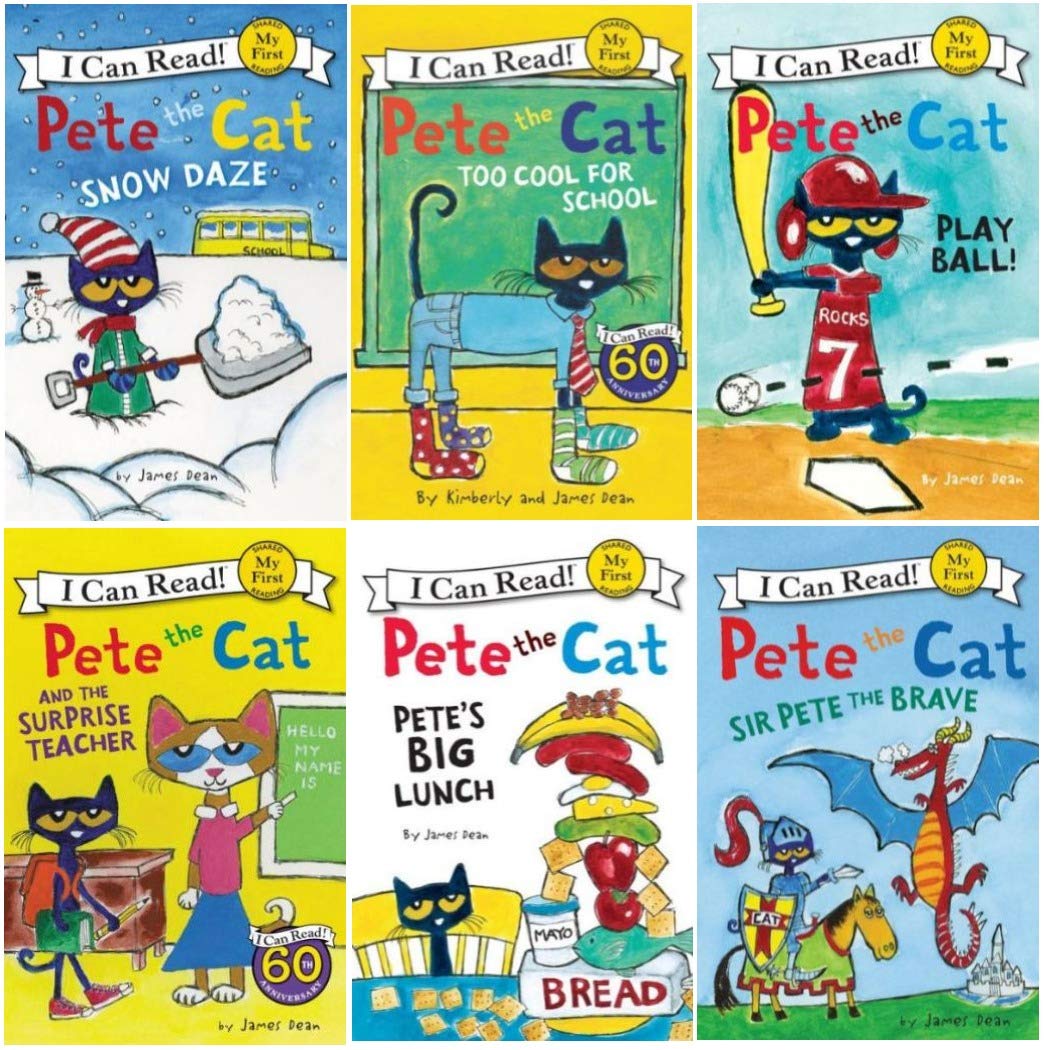 I Can Read Pete the Cat Beginning Reading Six Book Set : Pete the Cat ...