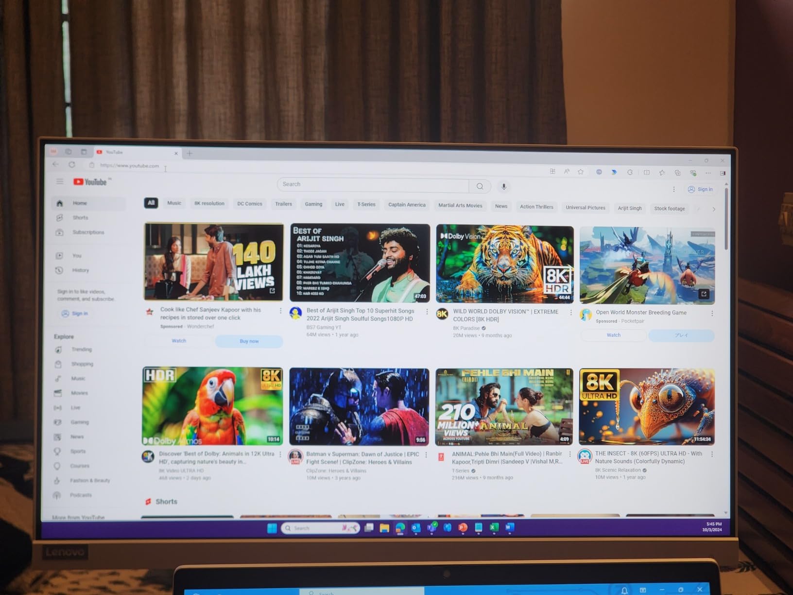 Lenovo L-Series 24 inch (60.45cm)| FHD Ultraslim Monitor| 100Hz, 72% ...