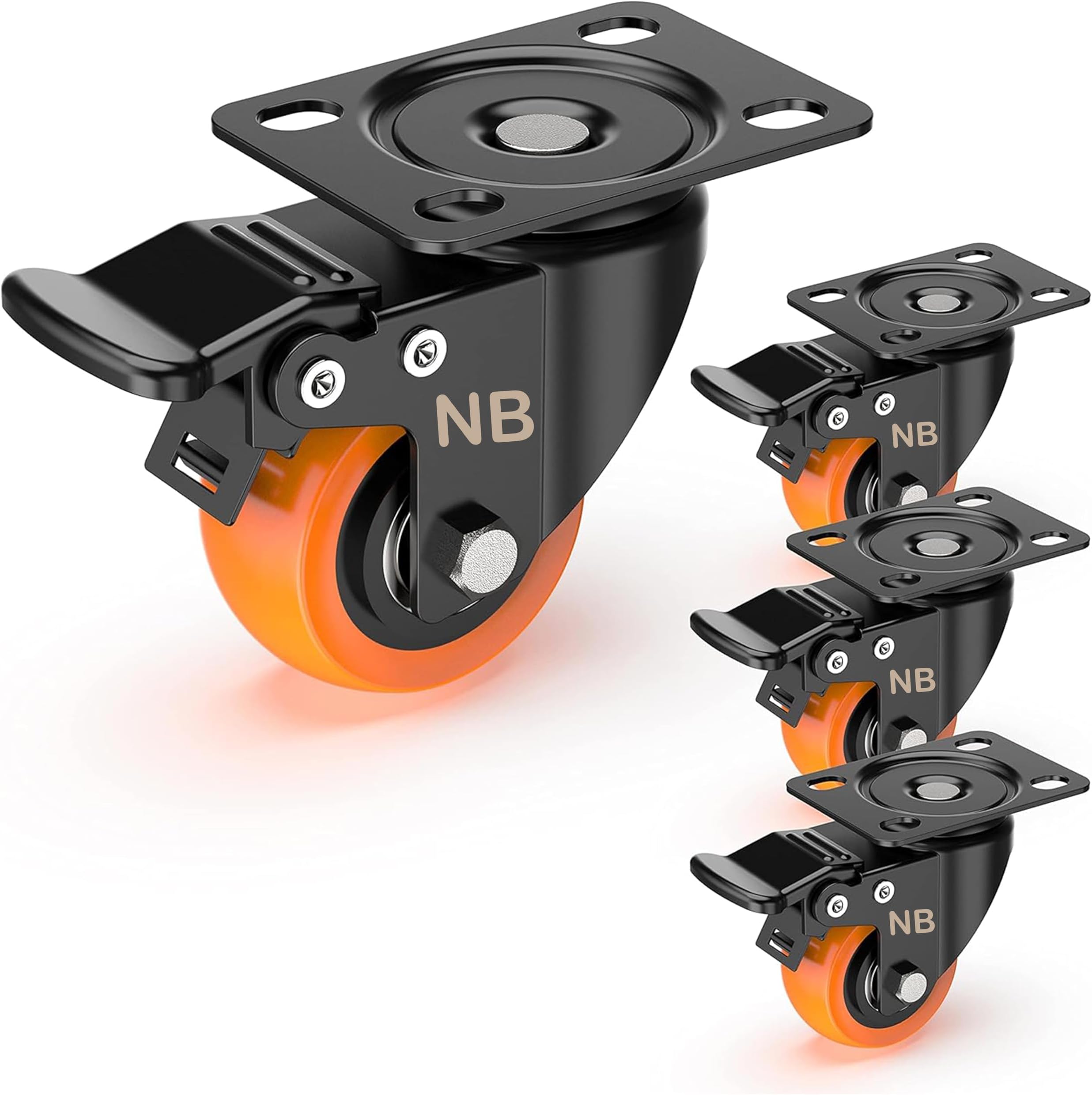 NB Crafted 360 Degrees Moving Caster Wheel with Bearing wheels for ...