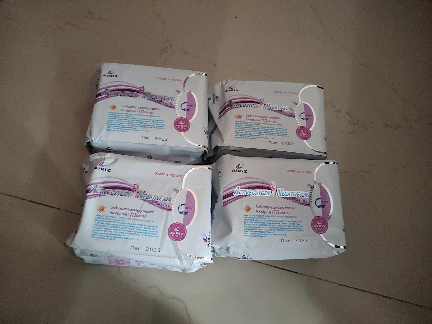 Buy AIRIZ Soft Cotton Active Oxygen and Negative Ion Relax Sanitary ...