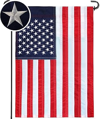 Amazon.com : 2Pcs American Garden Flags 12×18 Double Sided Patriotic ...