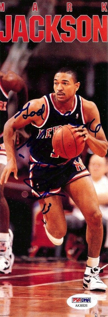 Autographed Mark Jackson (NBA) Photo - Authentic 3 5x10 5 - PSA/DNA ...