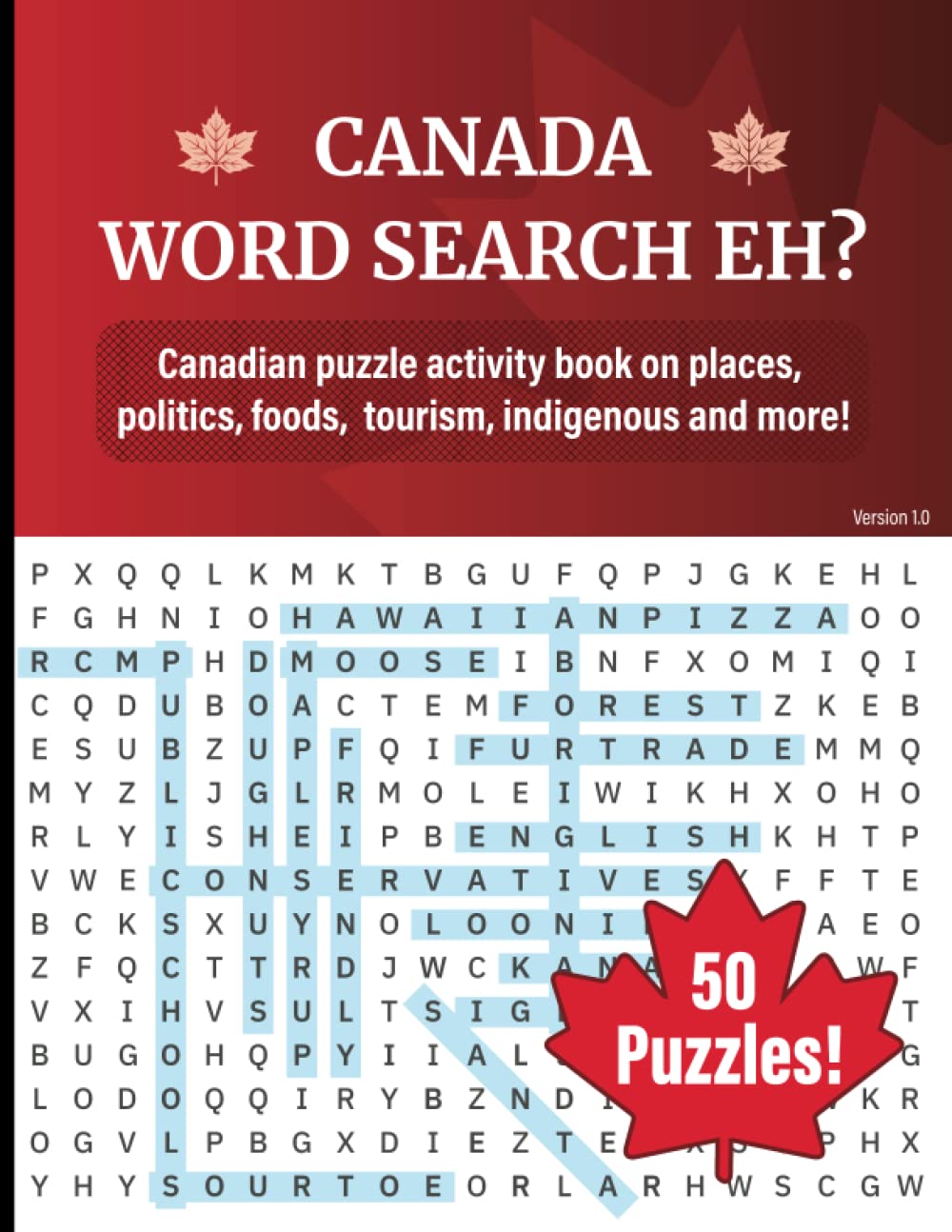 Canada Word Search Eh?: Canadian puzzle activity book on places ...