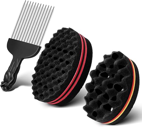 Hair Sponge Brushes, Curls Hair Sponges, Hair Care Sponge Tool for Men ...