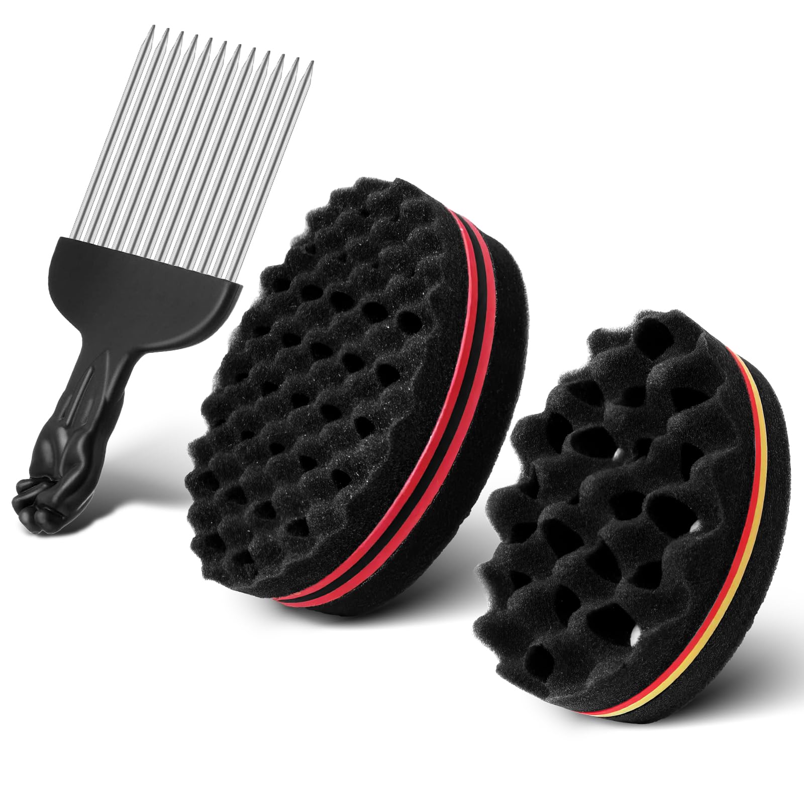 Hair Sponge Brushes, Curls Hair Sponges, Hair Care Sponge Tool for Men ...