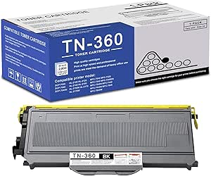 Amazon.com: 1 Pack TN360 Black Toner Cartridge High Yield Compatible TN360 Replacement for ...