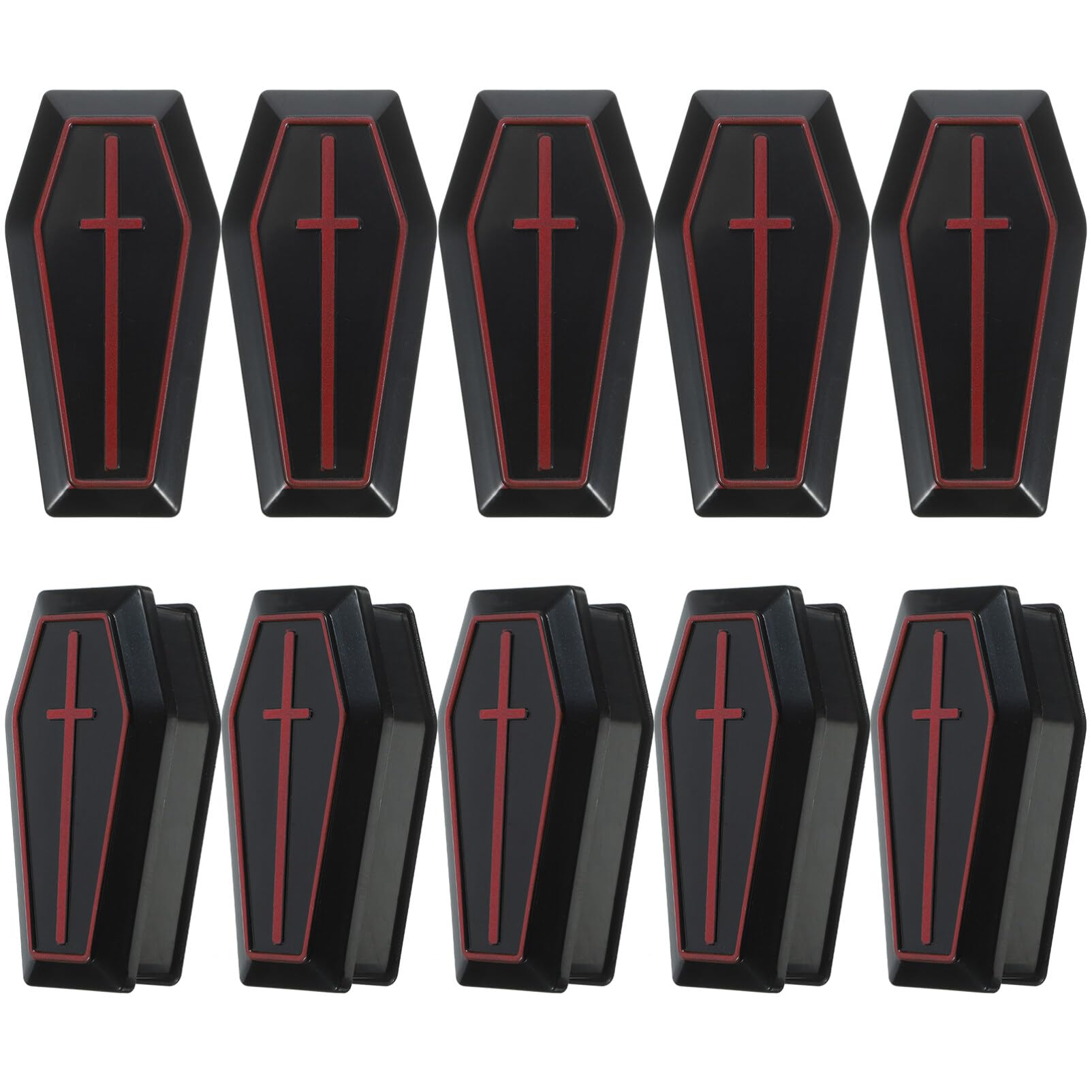 Amazon.com: STOBAZA 10pcs Coffin Treat Boxes Plastic Coffin Shaped ...