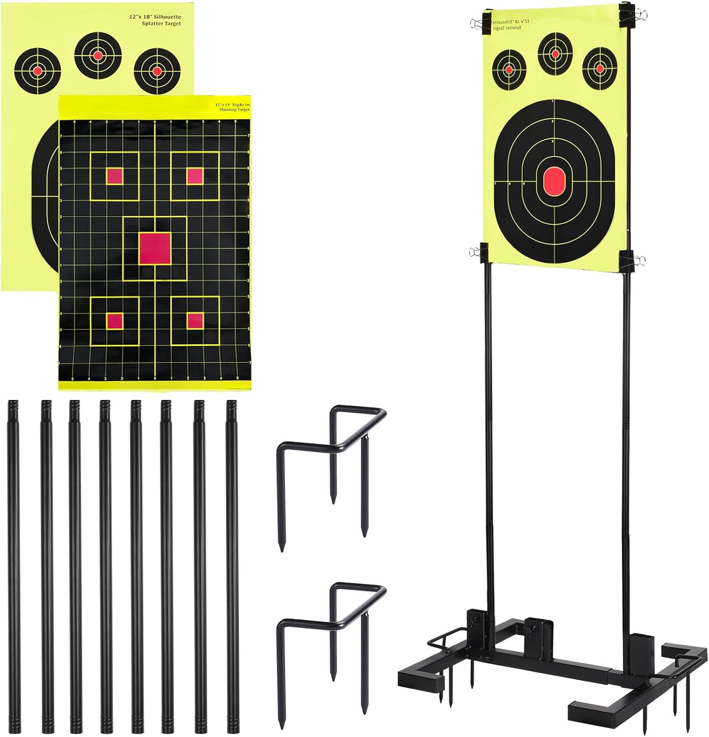 Amazon.com : Shooting Target Stand Set, Adjustable Shooting Target ...