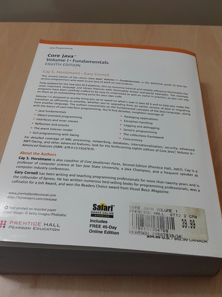 Core Java, Volume I-Fundamentals: 1 : Horstmann, Cay S., Cornell, Gary: Amazon.in: Books