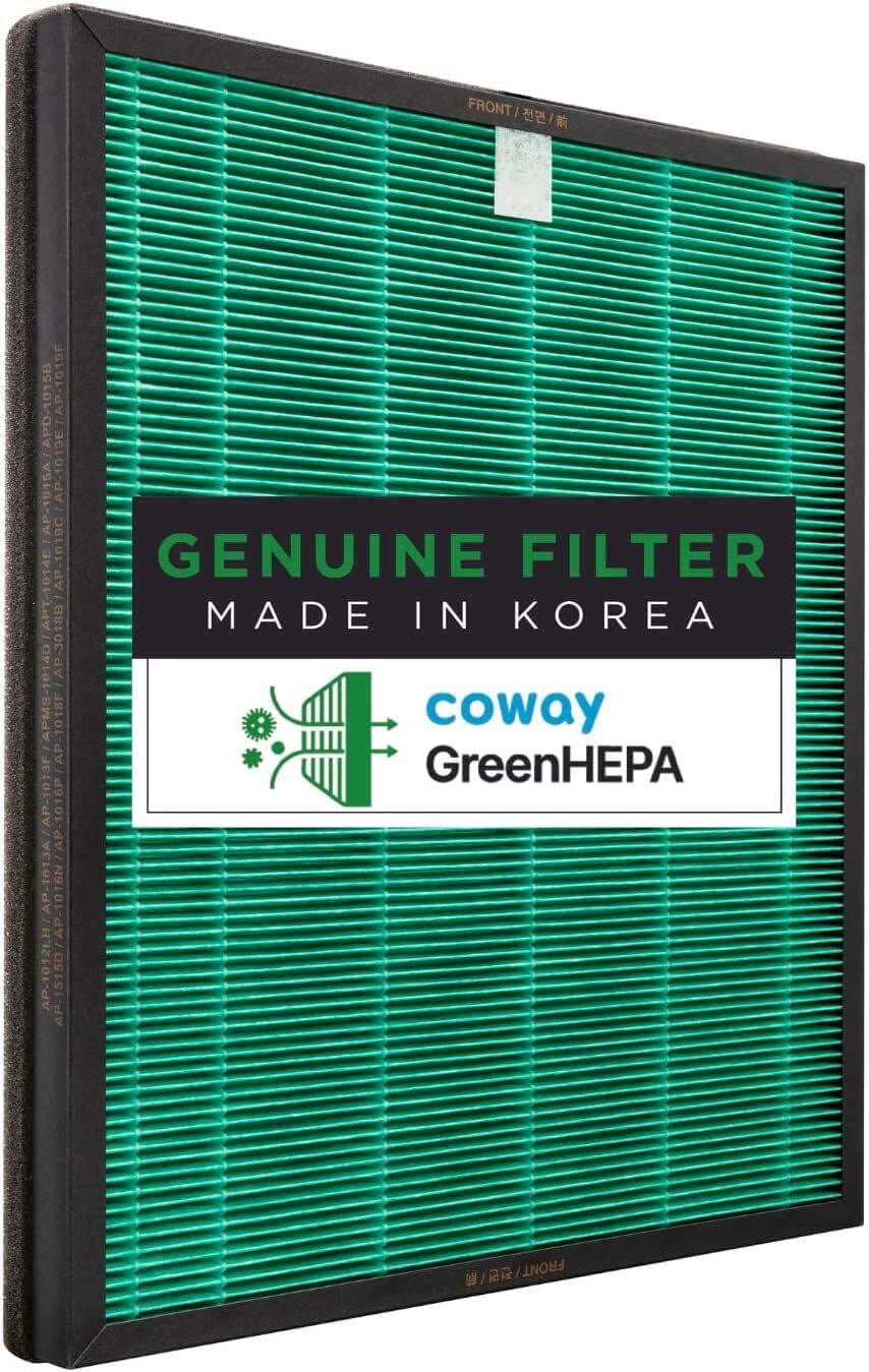 COWAY Air Purifier Replacement Filter Set for Airmega 400 (AP-2015F) | Max2 Green Filter Set (2 ...