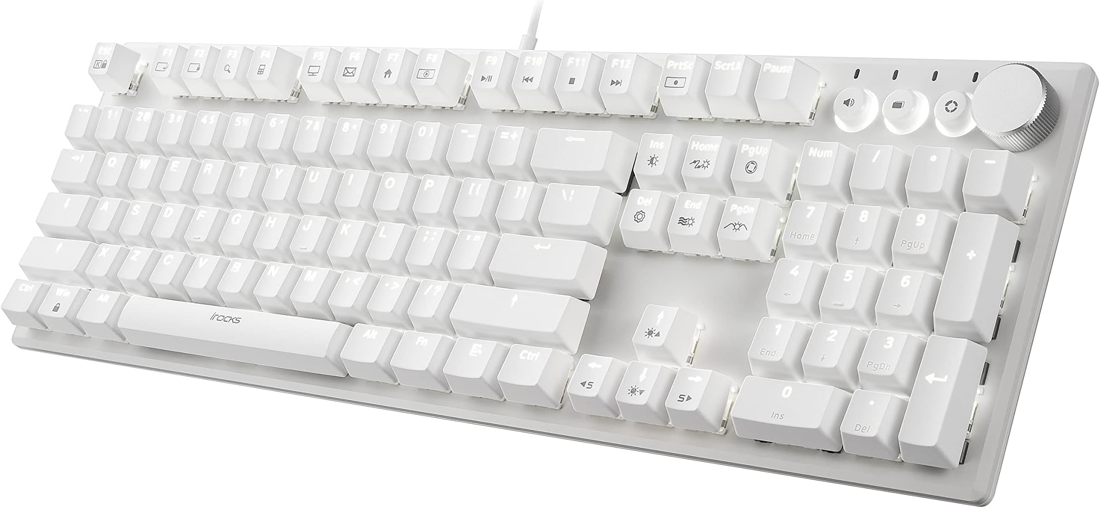 Amazon.com: i-rocks K74M Illuminated Mechanical Keyboard - with Gateron ...