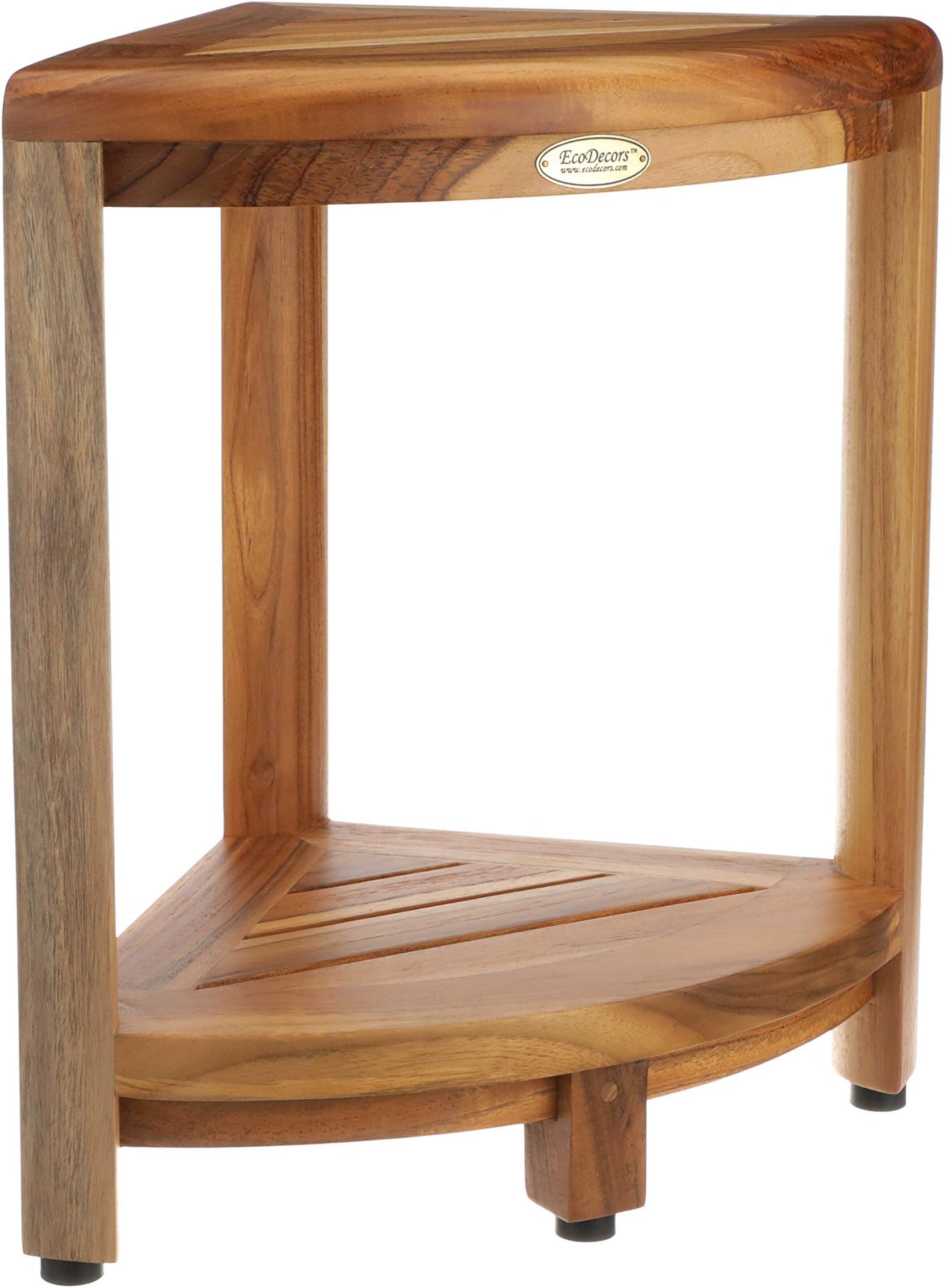 Amazon.com: TeakCraft Teak Corner Shower Shelf, 3 Tier, 14Wx14Lx39.5H ...