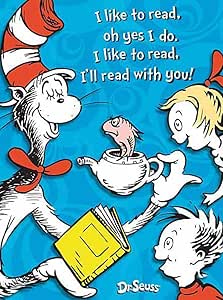 Eureka Dr. Seuss The More You Read Fabric Cloth Rolled Wall Poster ...