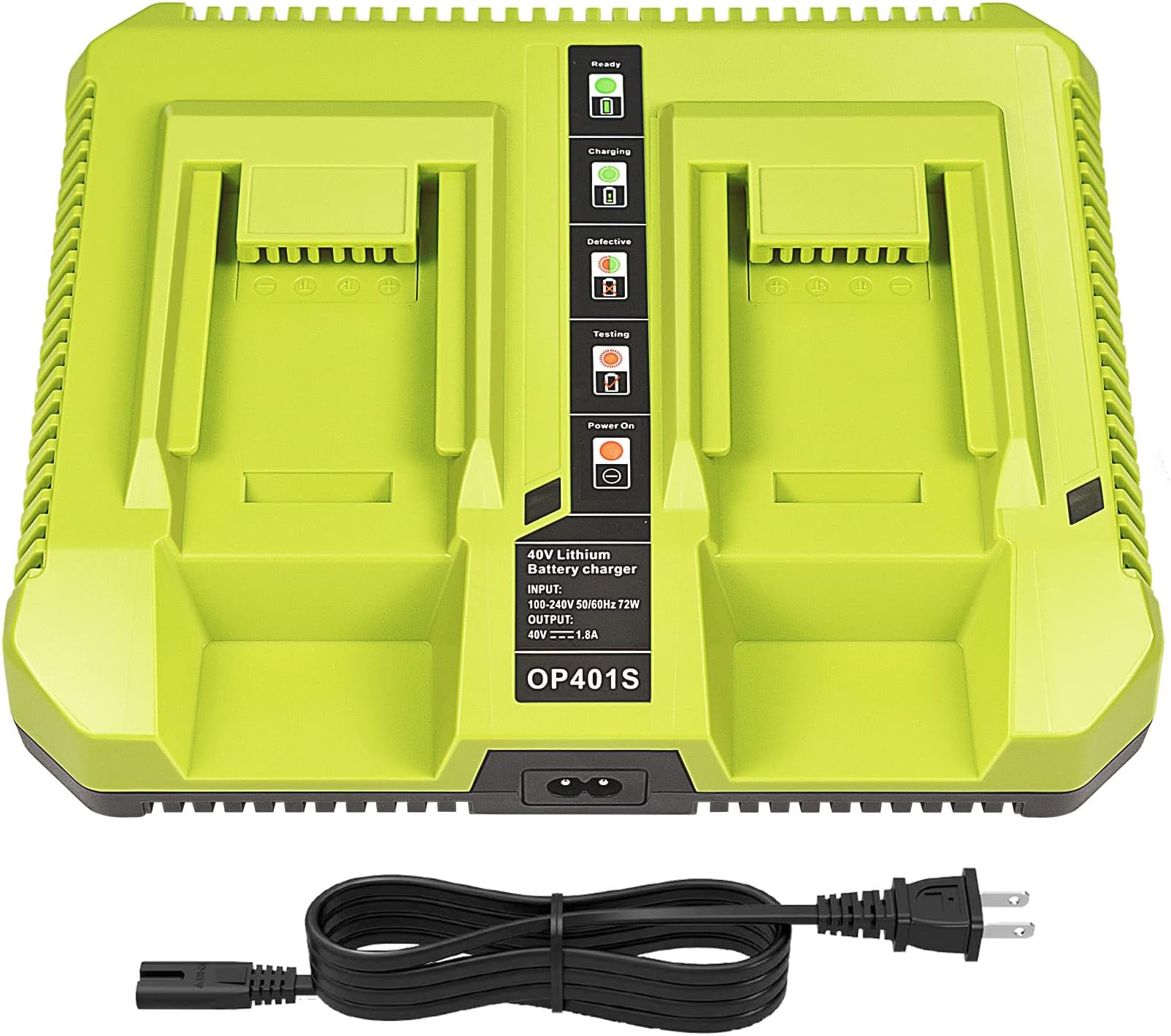 Amazon.com: CHAUNVEN 40V Charger for Ryobi,OP401 40 Volt Lithium ion ...
