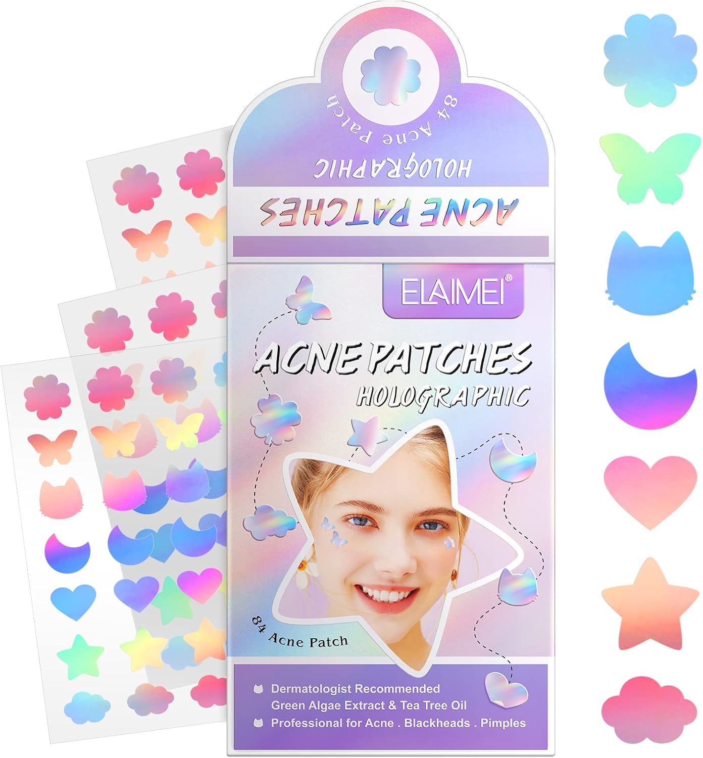 FRDUGA Acne Patches,Laser Pimple Patches,Hydrocolloid Acne Stickers ...