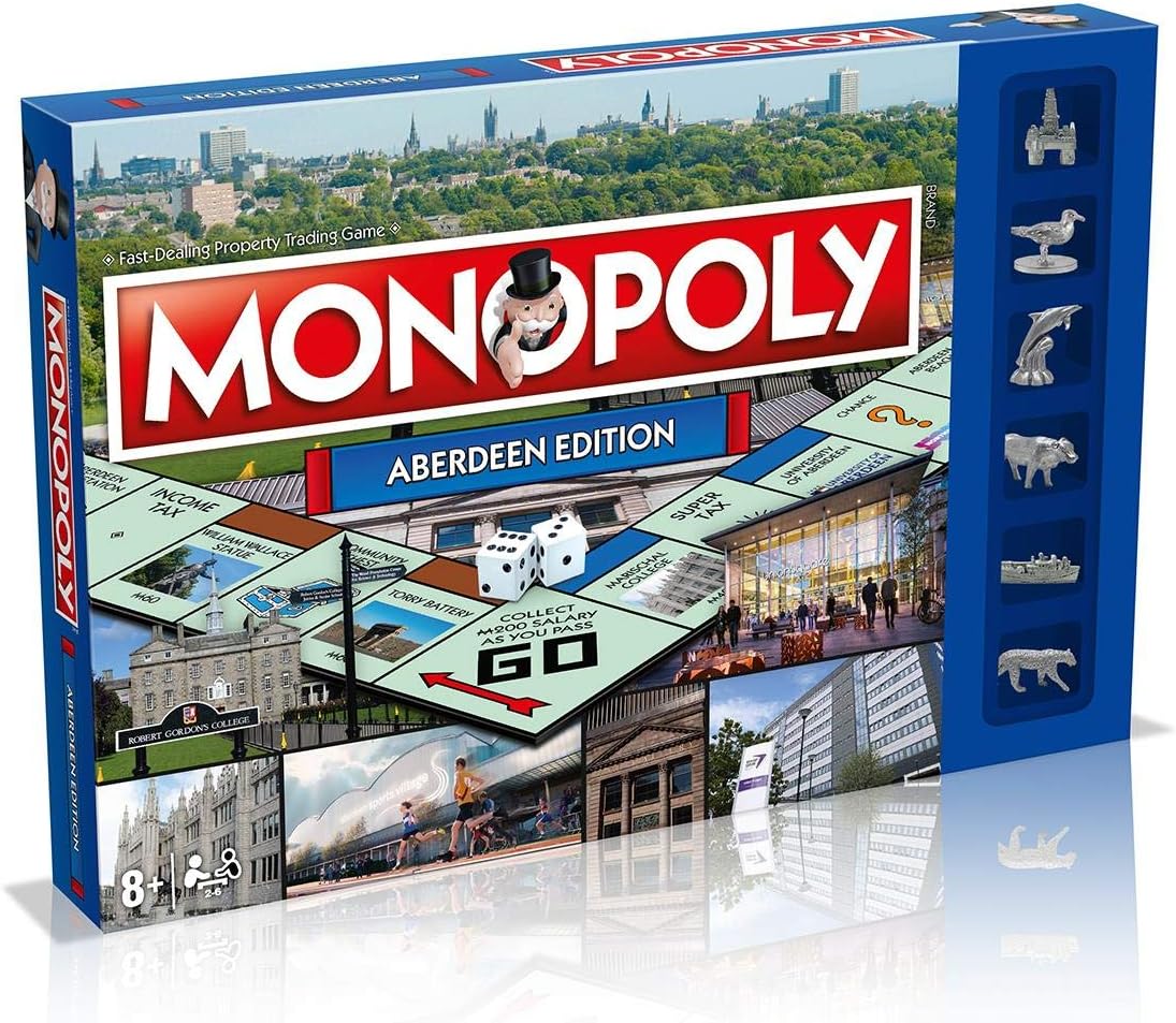 Winning Moves Aberdeen Monopoly Board Game, Advance to Castlegate ...