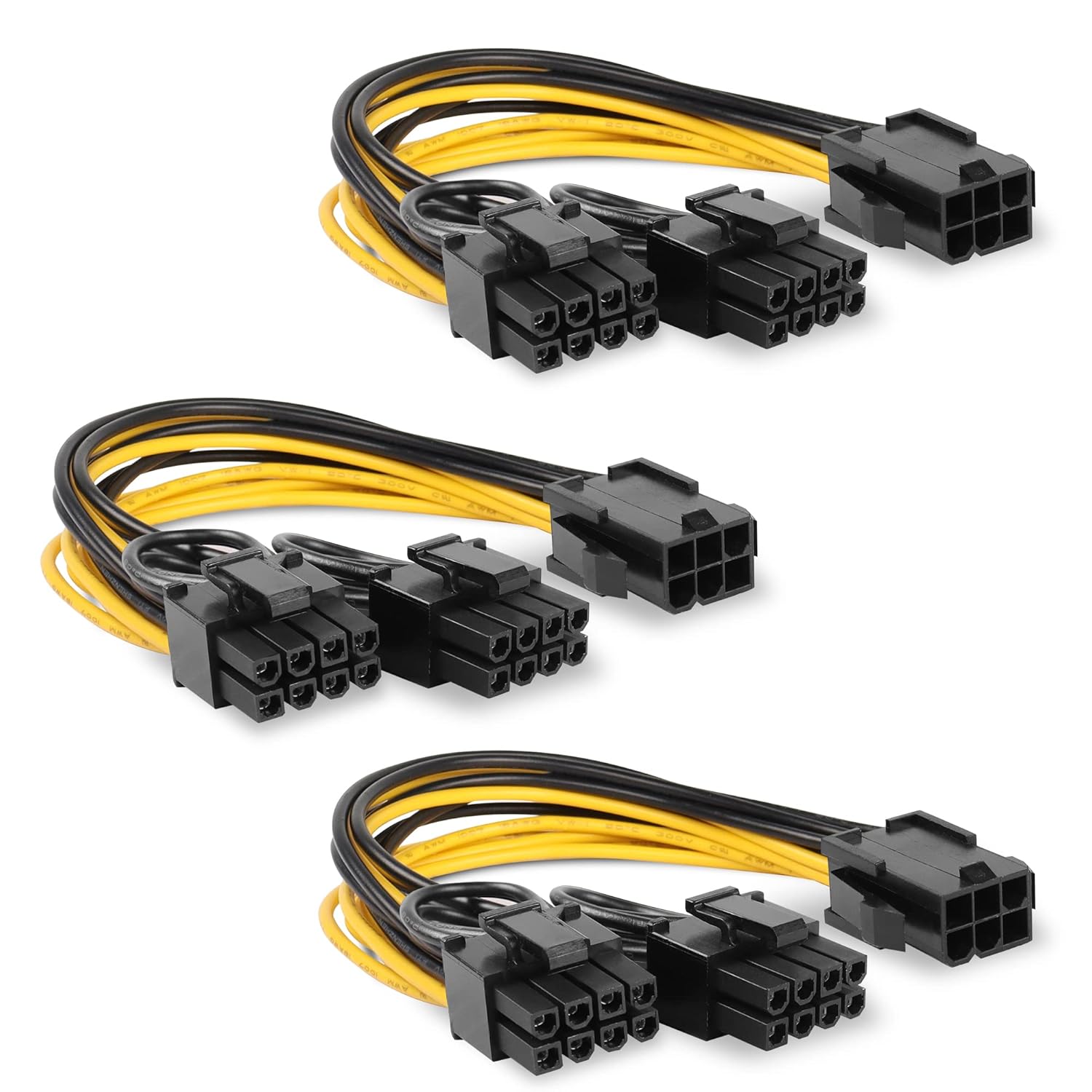 Amazon.com: YAODHAOD PCI-e 6 Pin to Dual PCIe 8 Pin (6+2) Y Cable 20CM ...