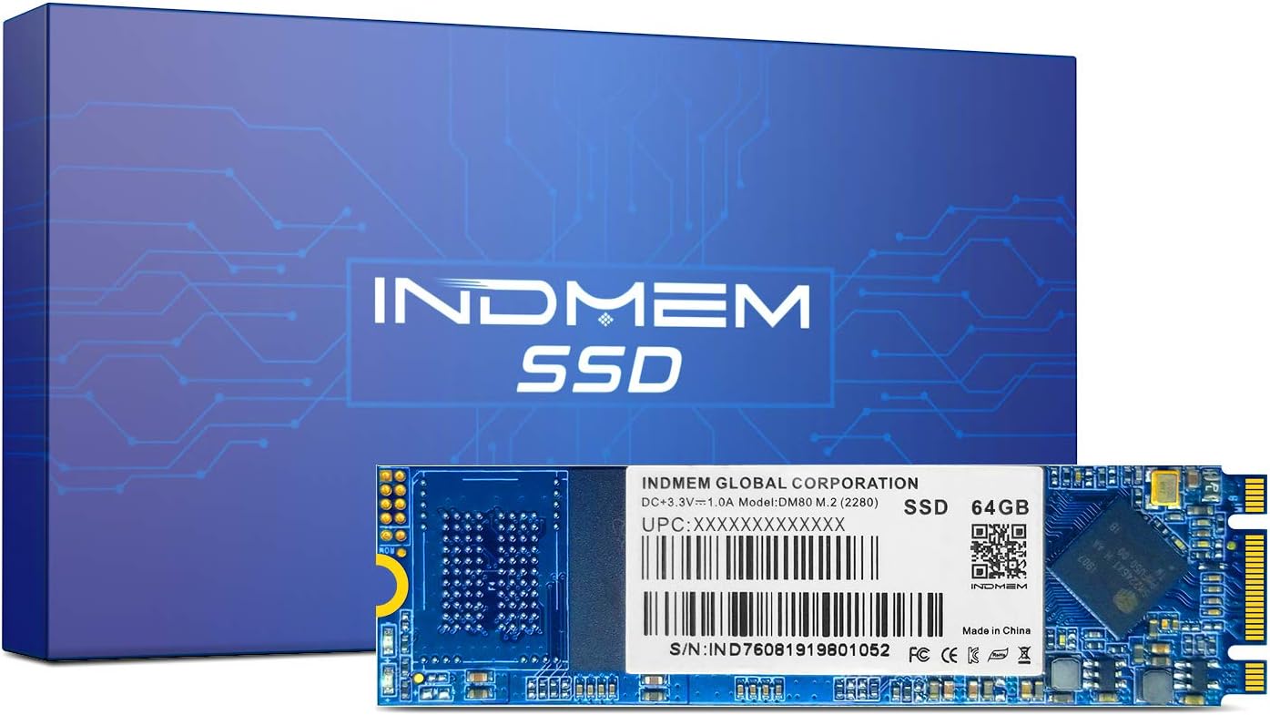 Amazon.com: INDMEM DM80 64GB Internal SSD M.2 2280 SATA III 3D NAND MLC ...