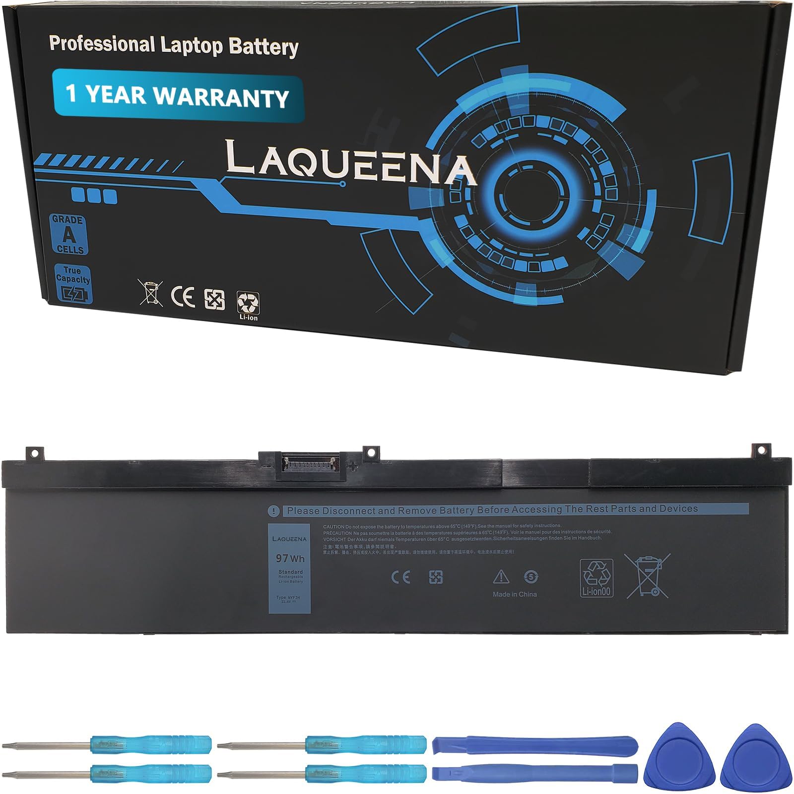 Amazon.com: LAQUEENA XG4K6 Laptop Battery Compatible with Dell XPS 17 ...