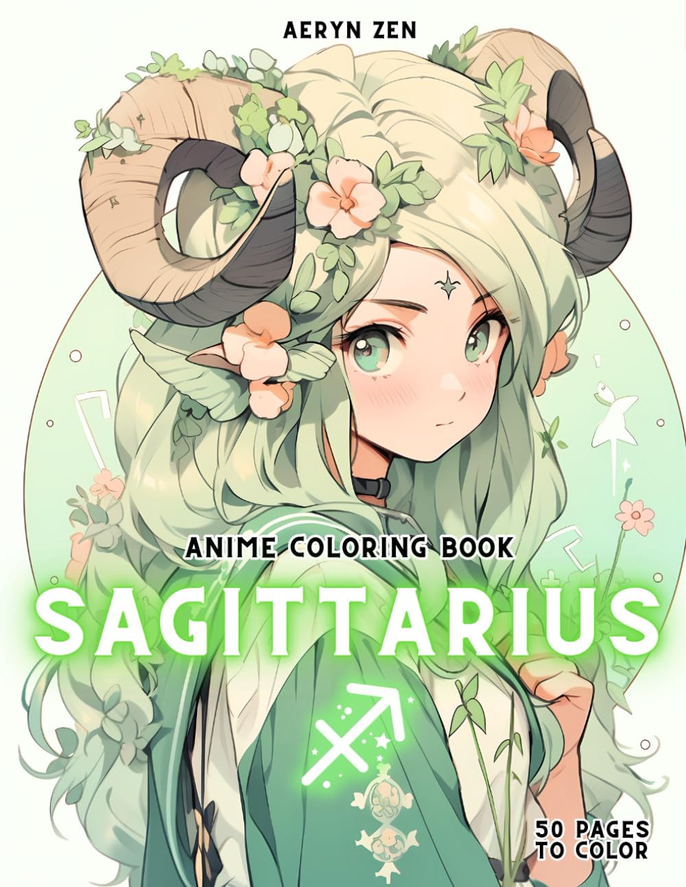 Amazon.com: Anime Coloring Book: Zodiac Sagittarius: Manga Art & Anime ...