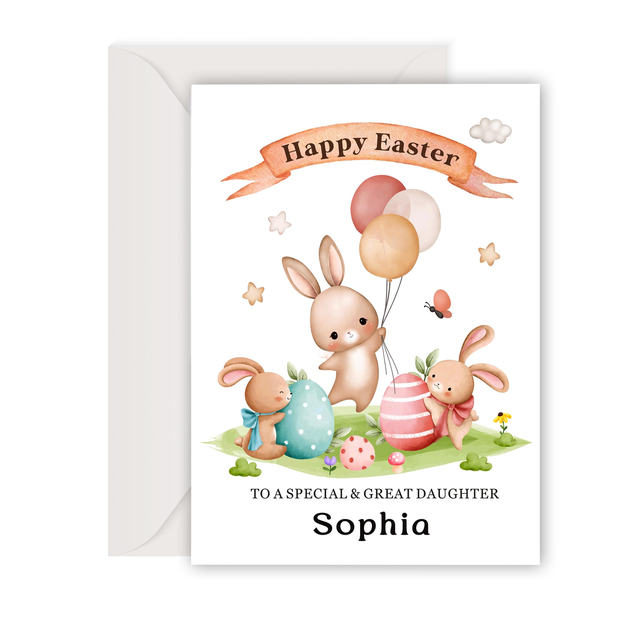 Personalised Easter Cards Easter Gifts for Kids Easter Card Easter Eggs ...