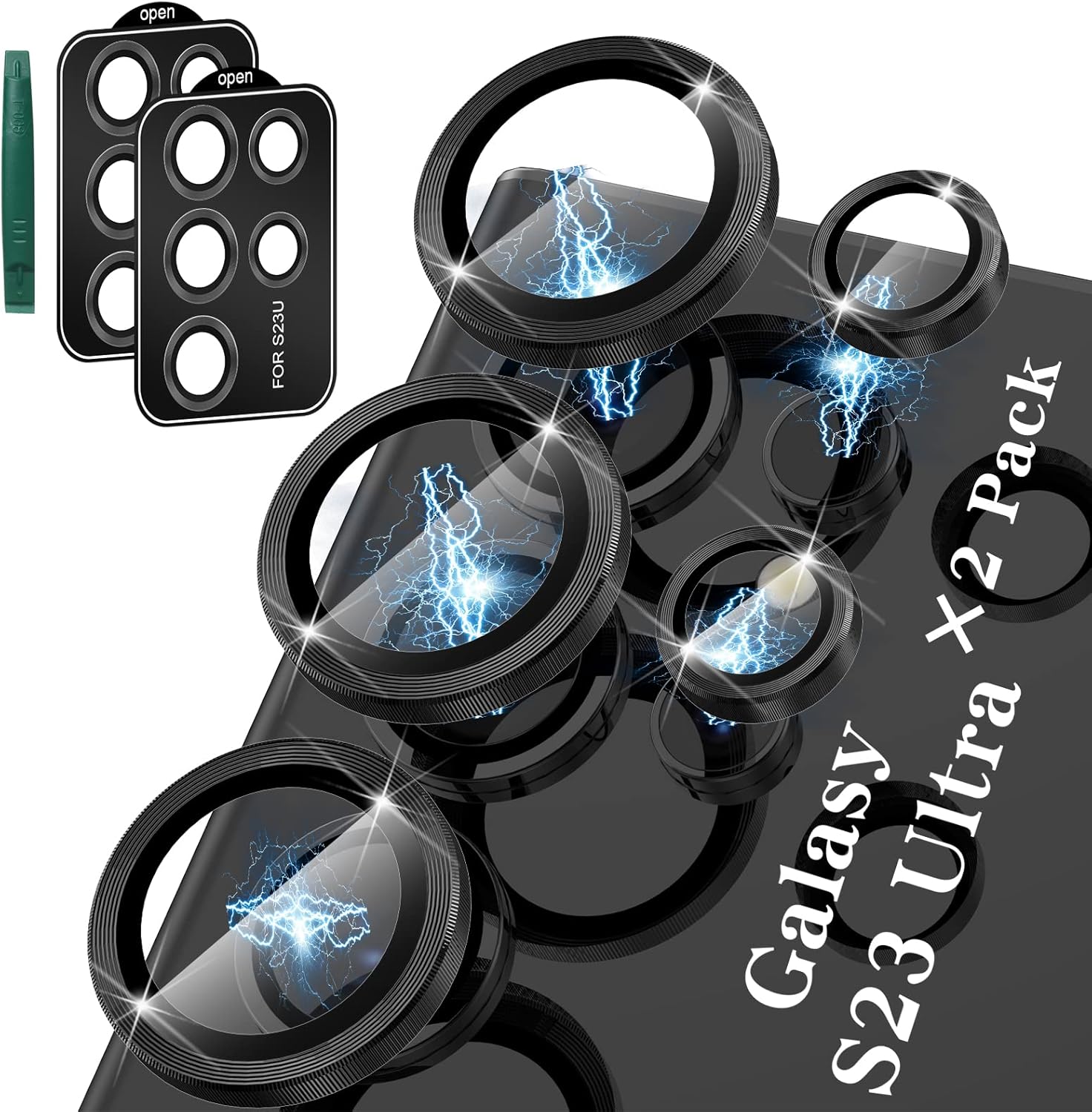 Amazon.com: JOLOJO [5+5 Pack Compatible for Samsung Galaxy S23 Ultra ...