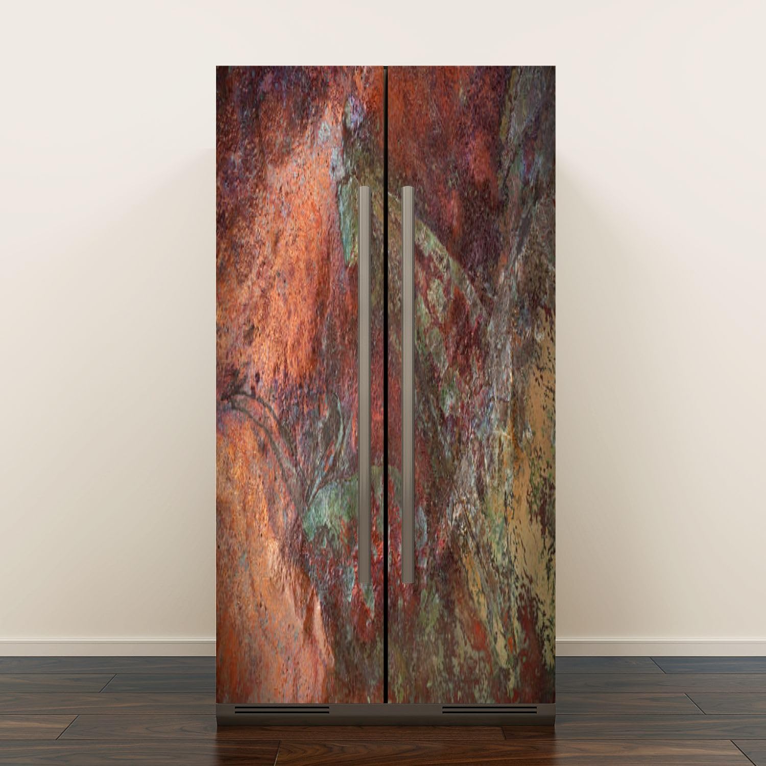 Amazon.com: BSPWIRFNZPL Self Adhesive Vinyl Refrigerator Wrap Set ...