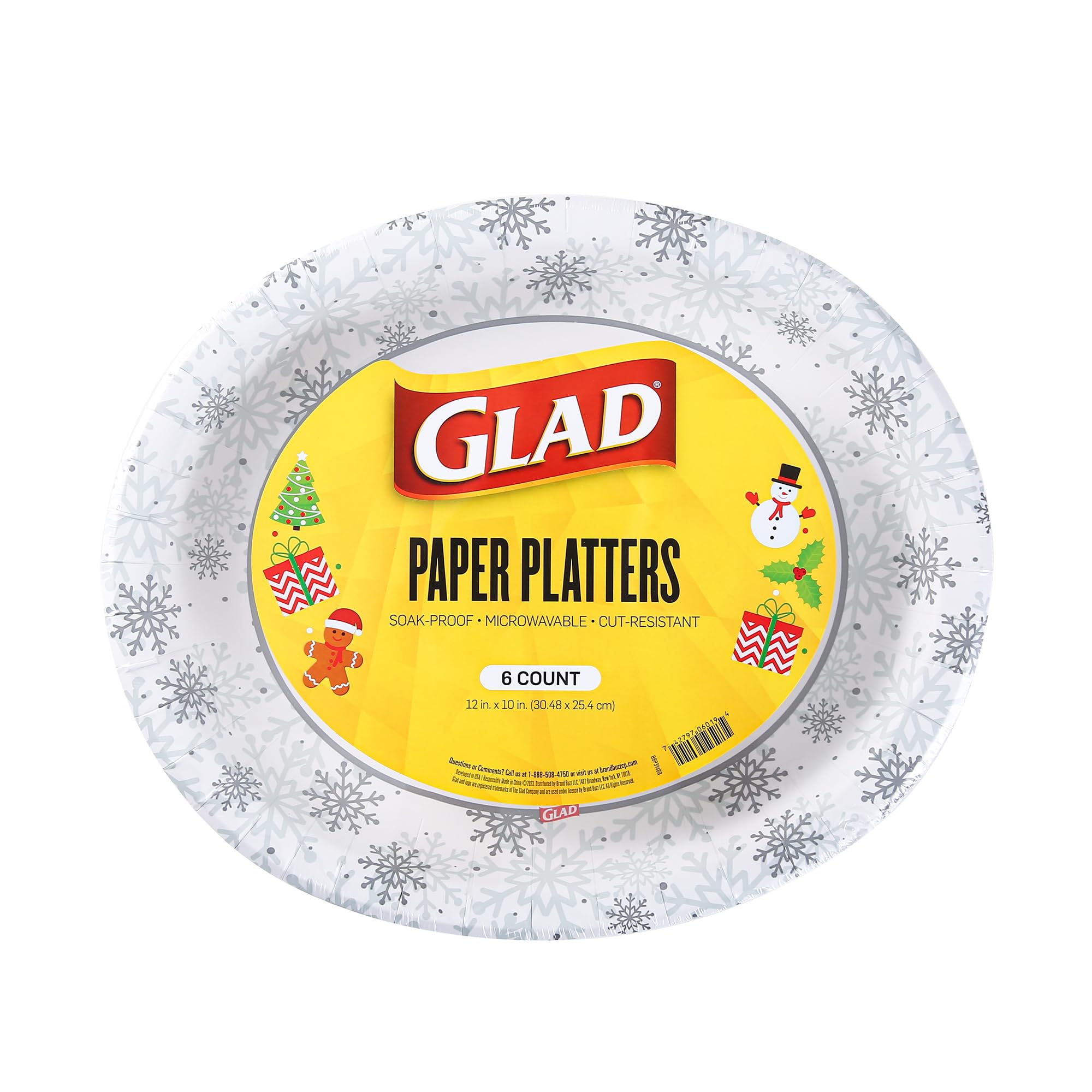 Snapklik.com : Glad Everyday Disposable Paper Platters